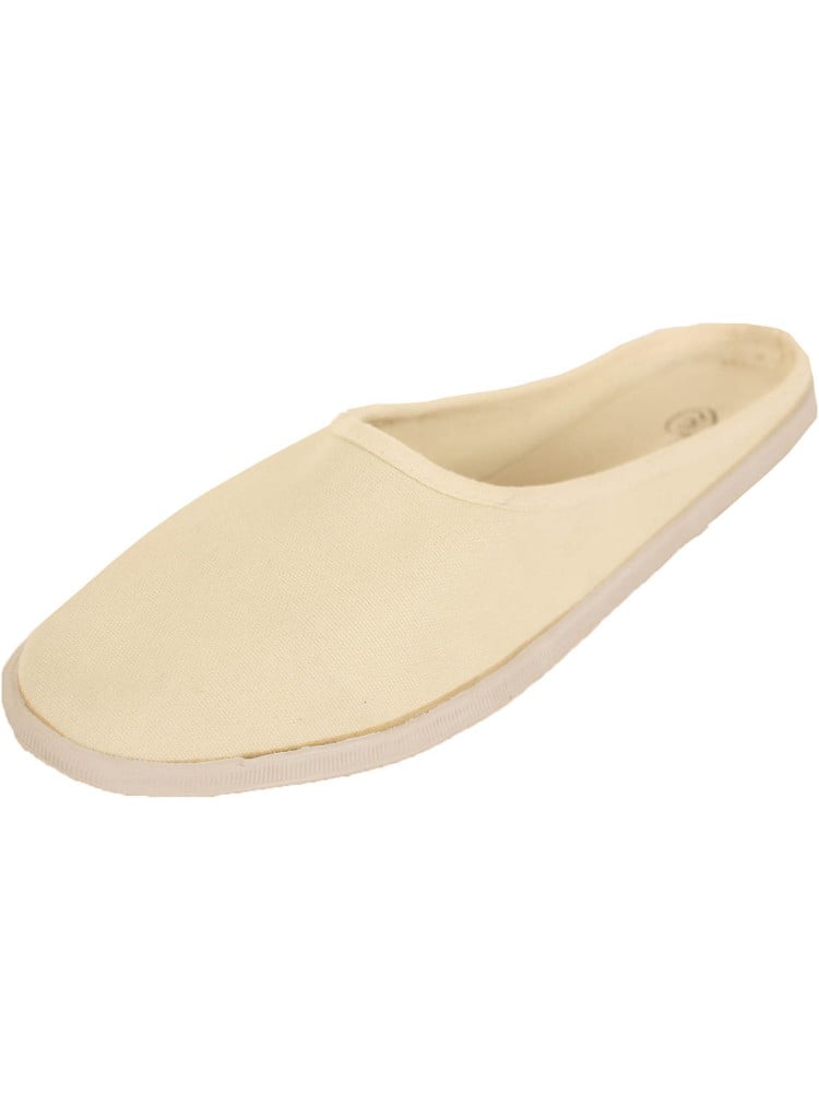 SLM Women's Slip On Canvas Mules Flats - Walmart.com