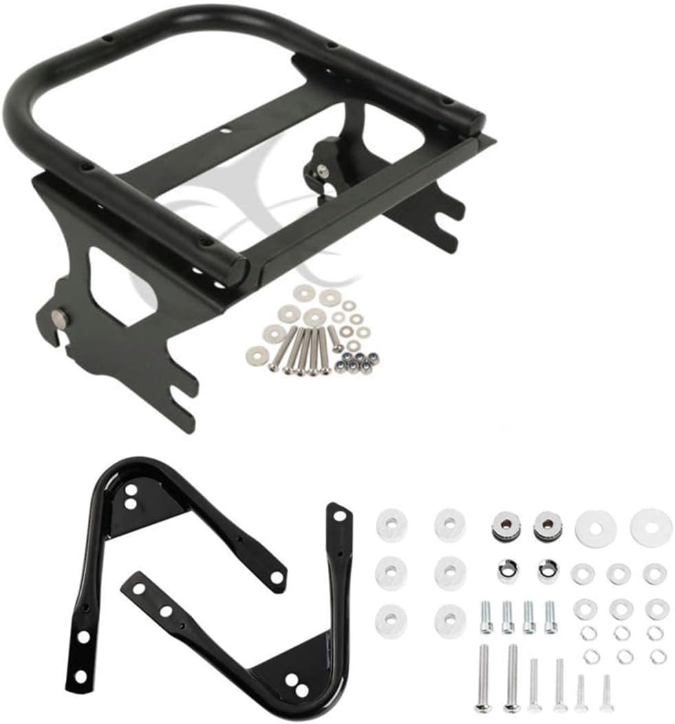 SLMOTO Detachable Two Up Luggage Rack Docking Kit Fit for Road King ...