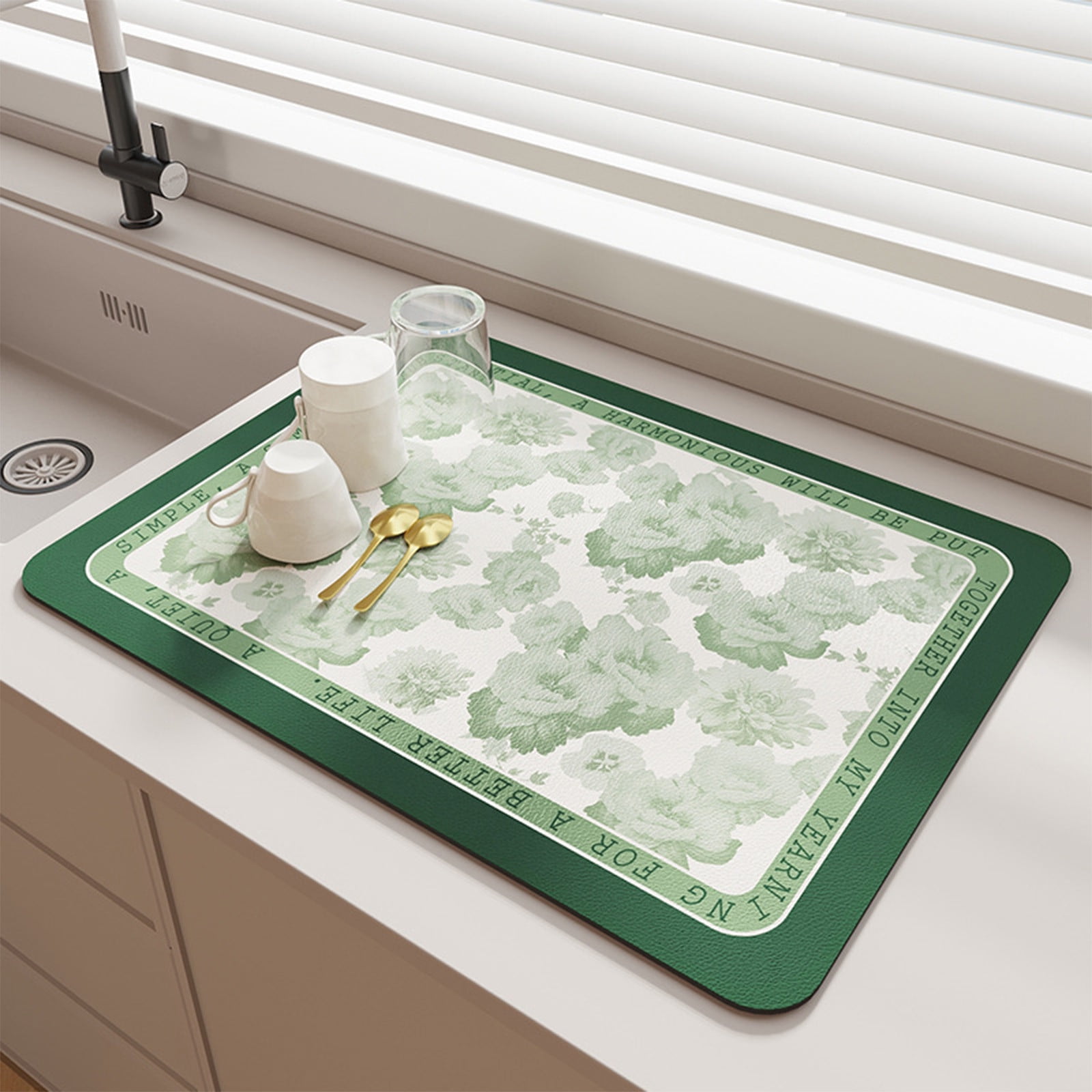 SLMOTUAE Non-Slip Bathroom Rug, Water Absorbent Microfiber Bath Mat ...