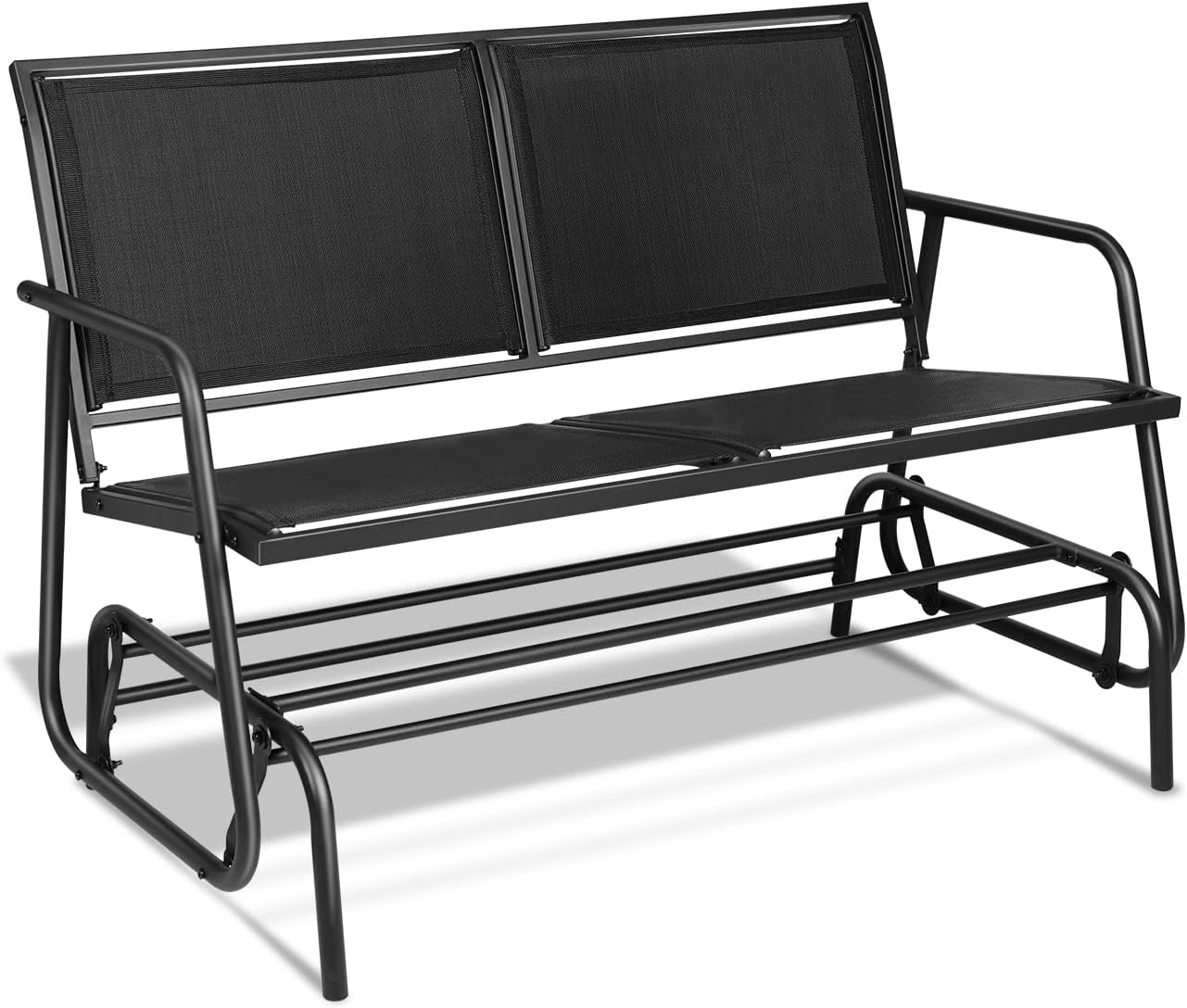 Costway Patio Glider Rocking Bench Double 2 Person Chair Loveseat ...