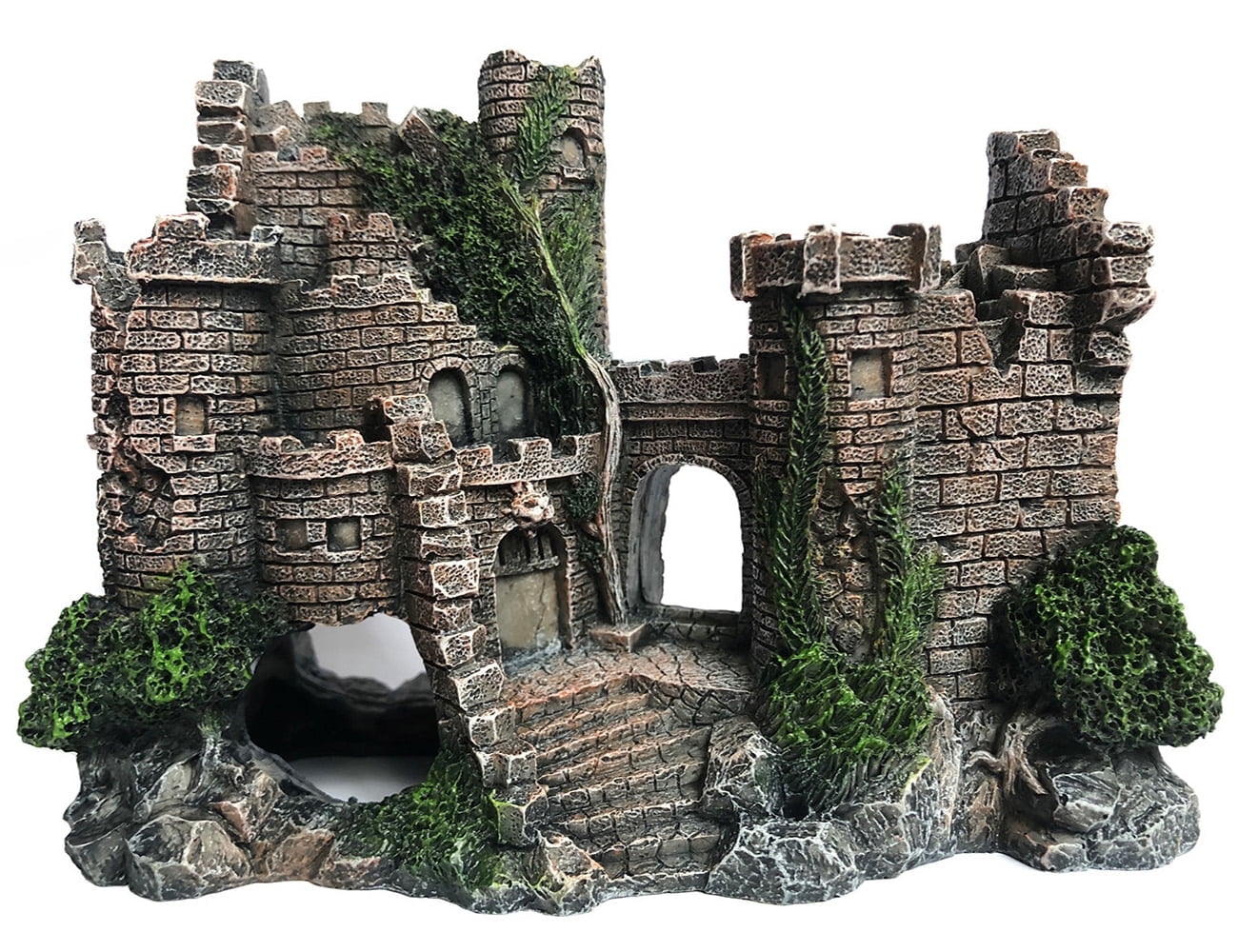 SLOCME Resin Castle Aquarium Ornament – Fish Tank Castle Decoration for ...