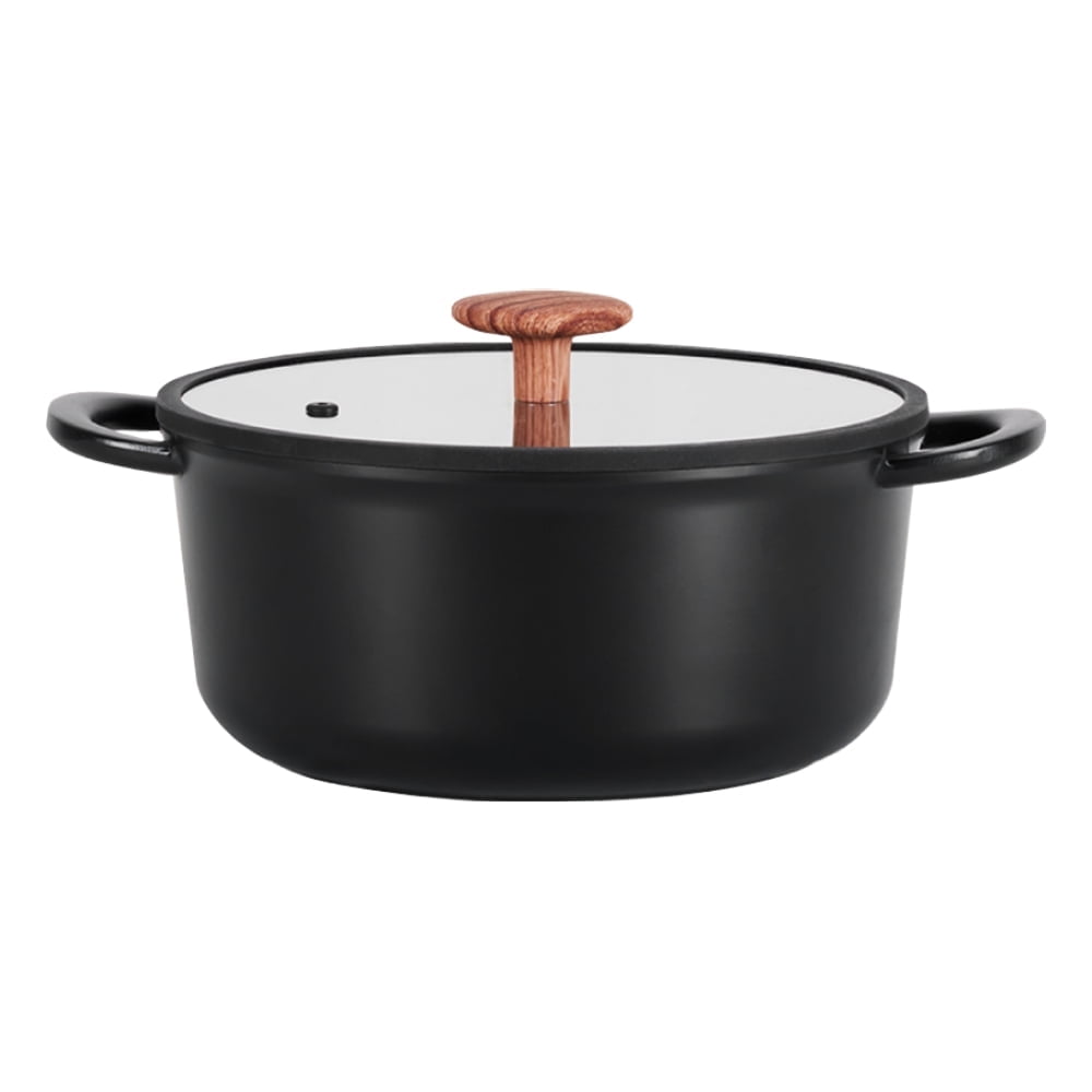 4.7QT Nonstick Stock Pot with Lid, Ceramic Casserole, All Stoves ...