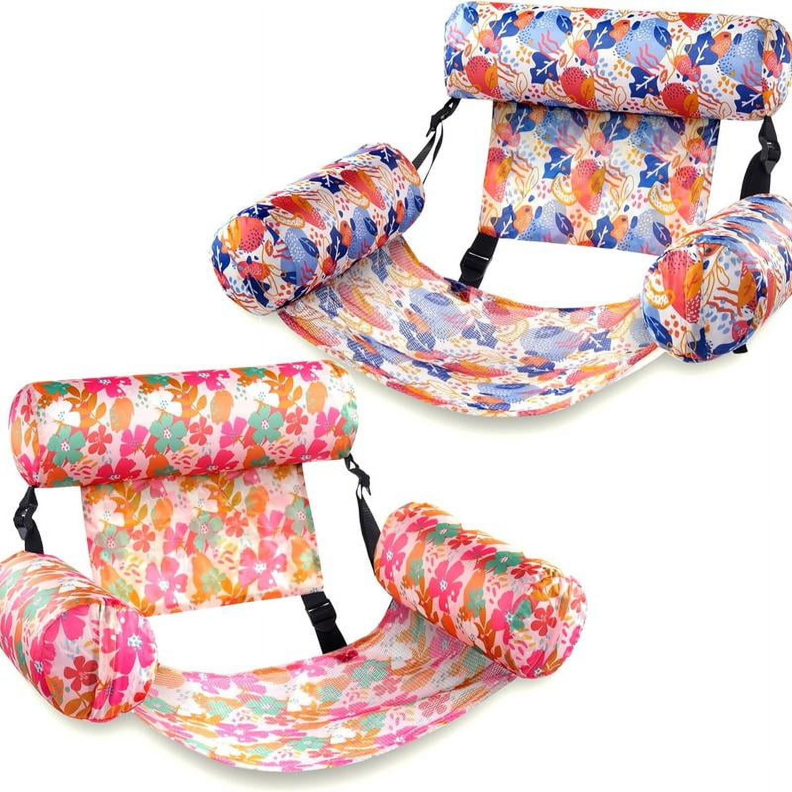 SLOOSH Inflatable Pool Floats Adult, 2 Packs / 1 Pack Floating Lounge ...