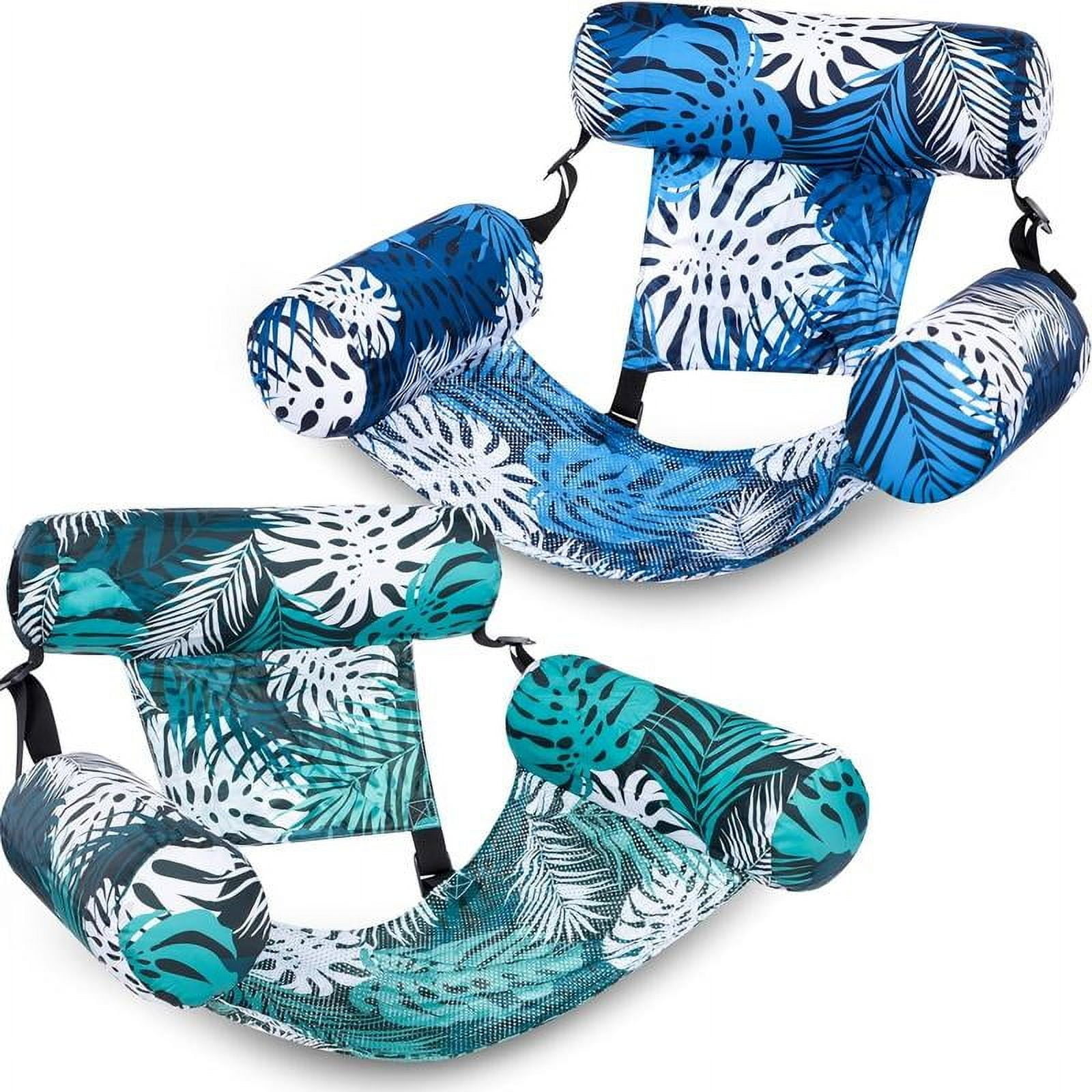 SLOOSH Inflatable Pool Floats Adult, 2 Packs / 1 Pack Floating Lounge ...