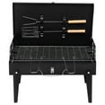 SLOQECS Portable Square Charcoal Grill Black,44*27*7cm - Walmart.com
