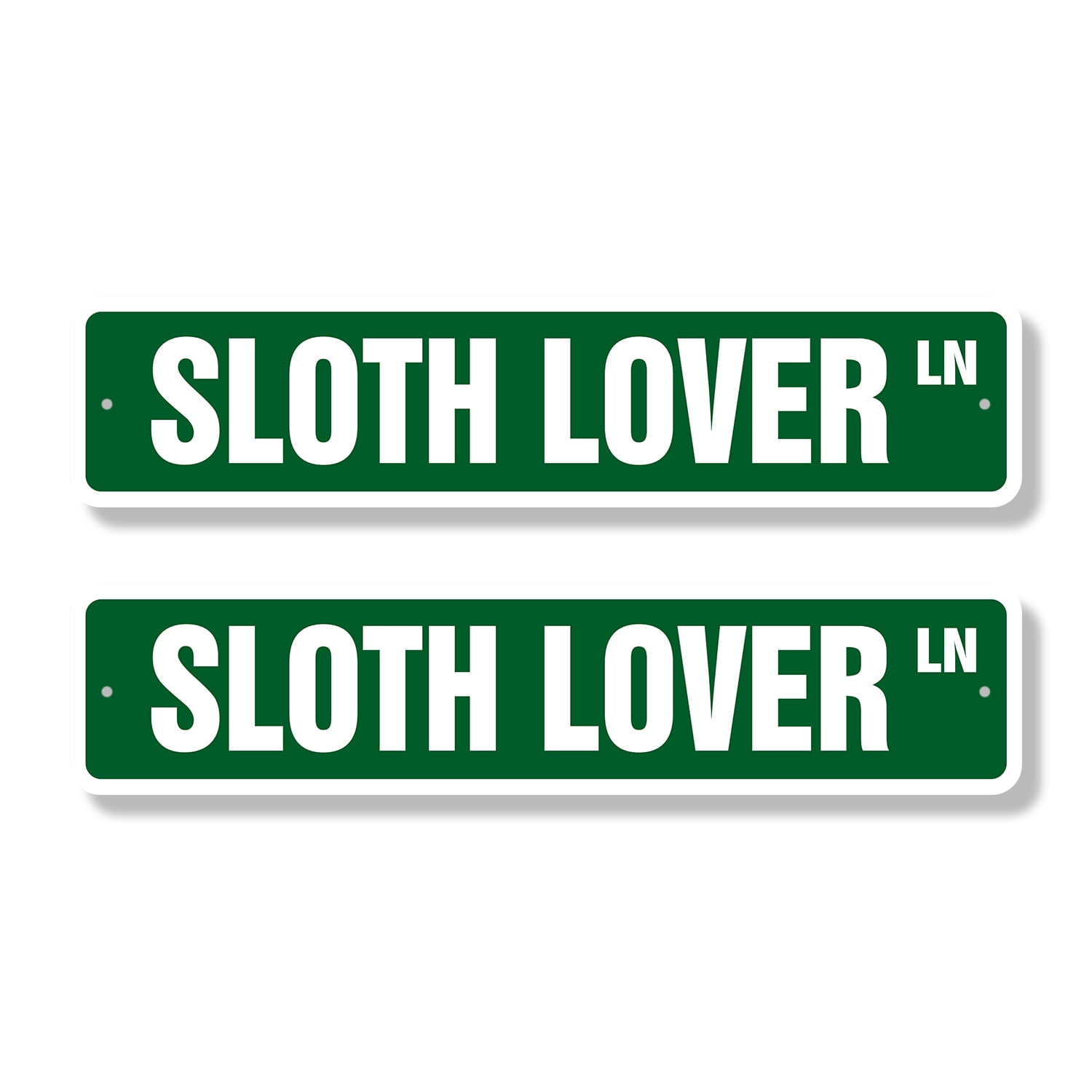 SLOTH LOVER Classic Street Sign (2 Pack) slow furry mammal south ...