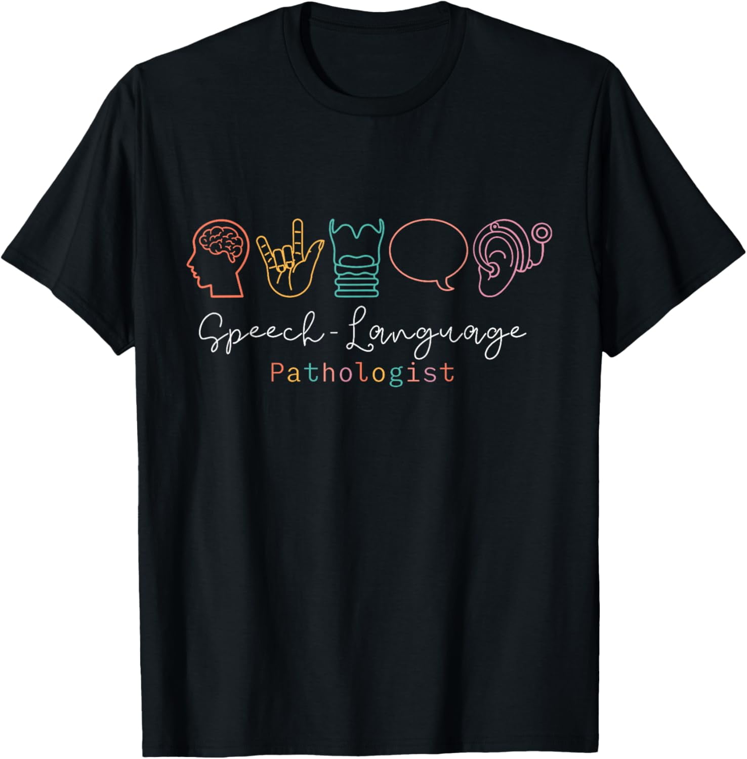 SLP Speech Language Pathologist Pediatric Scope of Practice T-Shirt ...