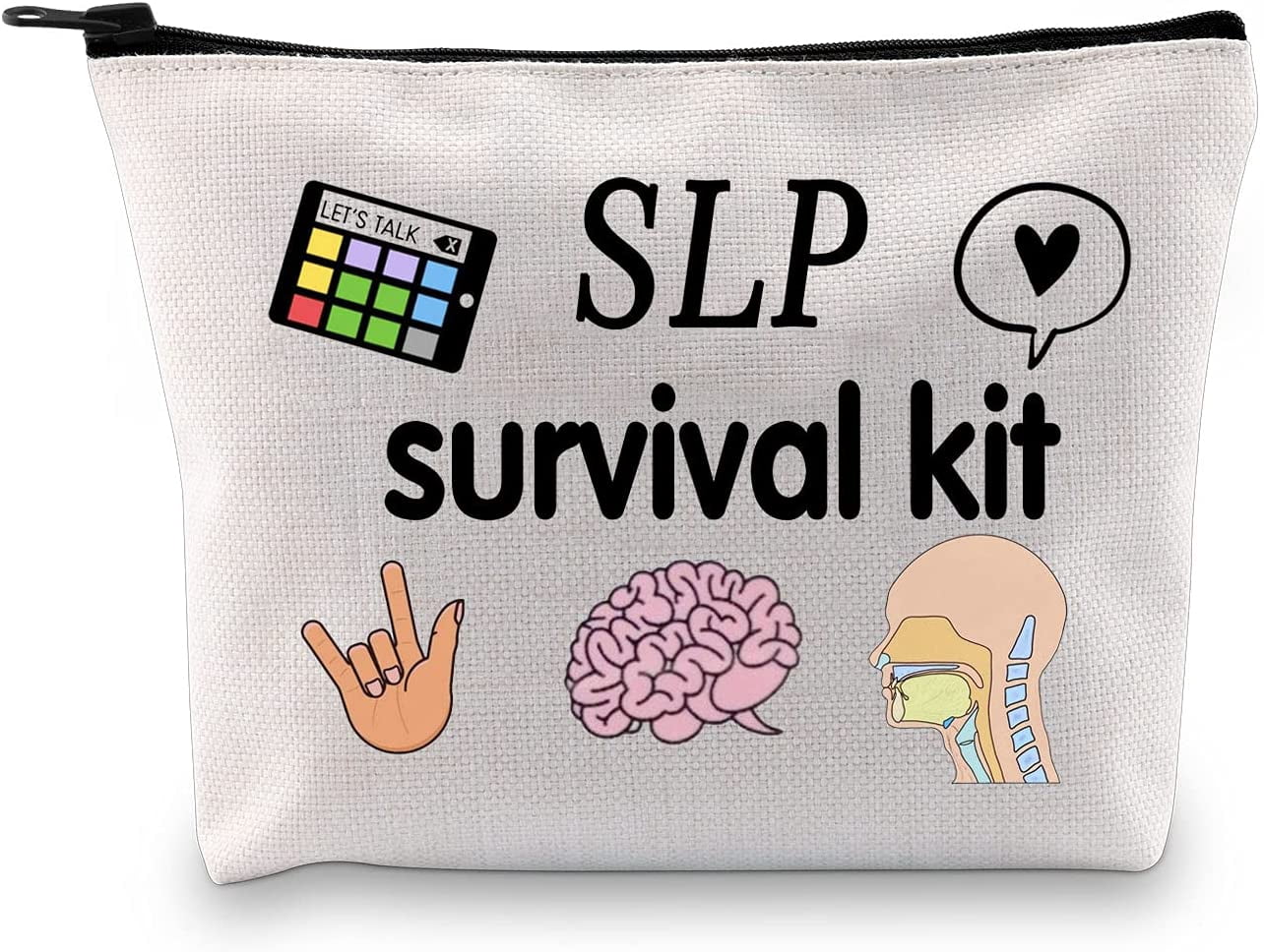SLP Survival Kit Speech Pathology Gift Makeup Zipper Pouch Bag SLP Gift ...