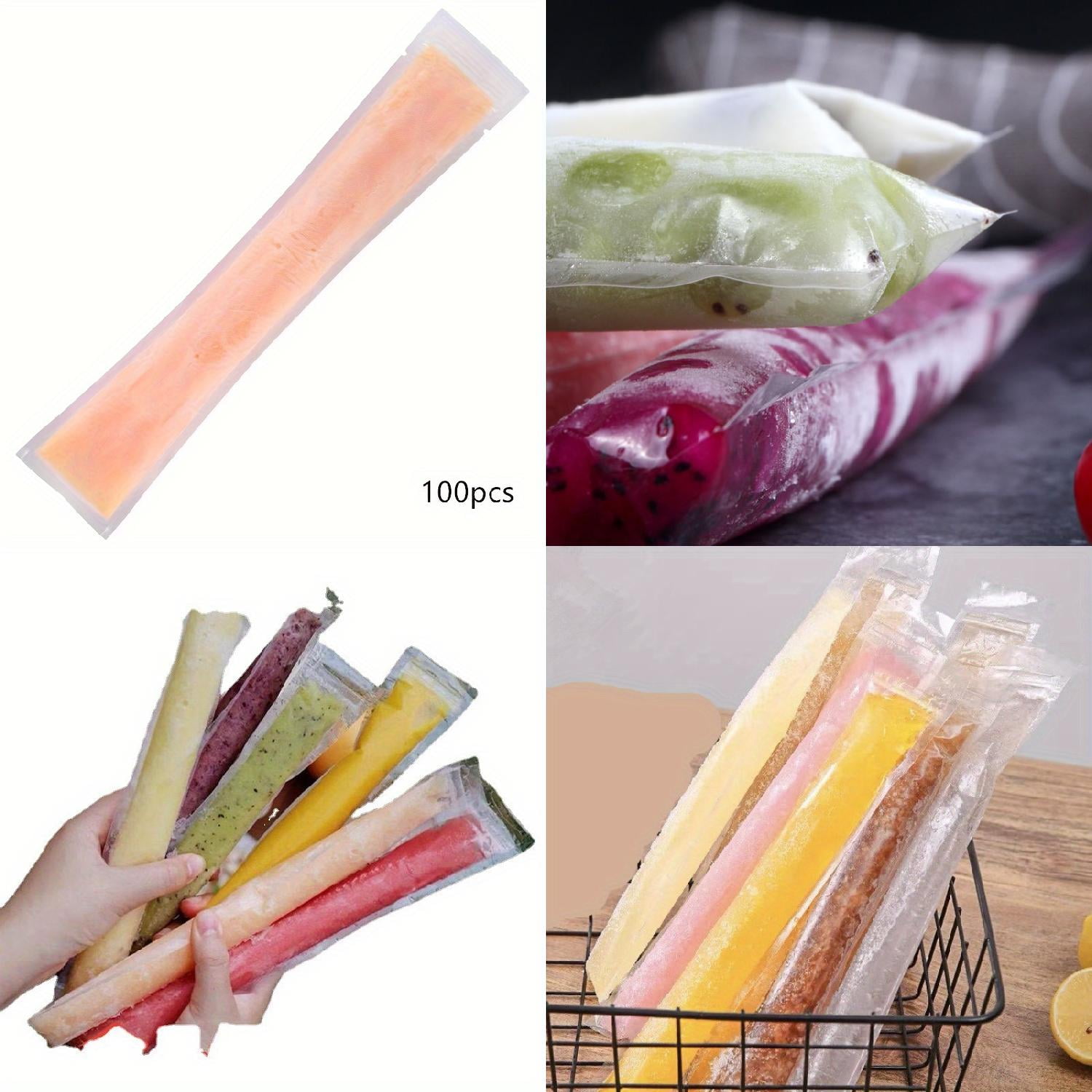 SLPJZLW 30/100pcs Food-grade Plastic Ice Molds Disposable Sealed Ice ...