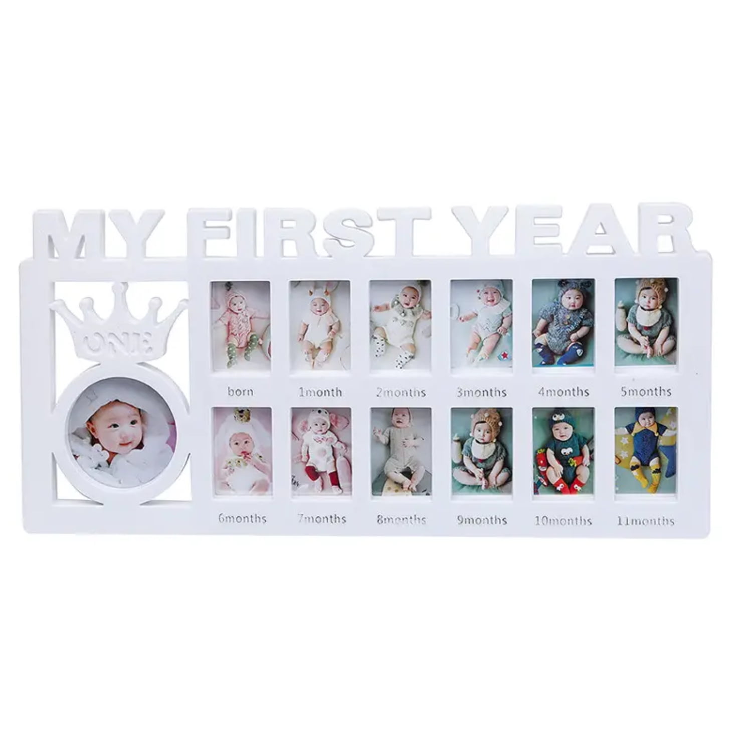 SLPJZLW Baby‘s First Year By Months Milestone Photo Frame - Walmart.com