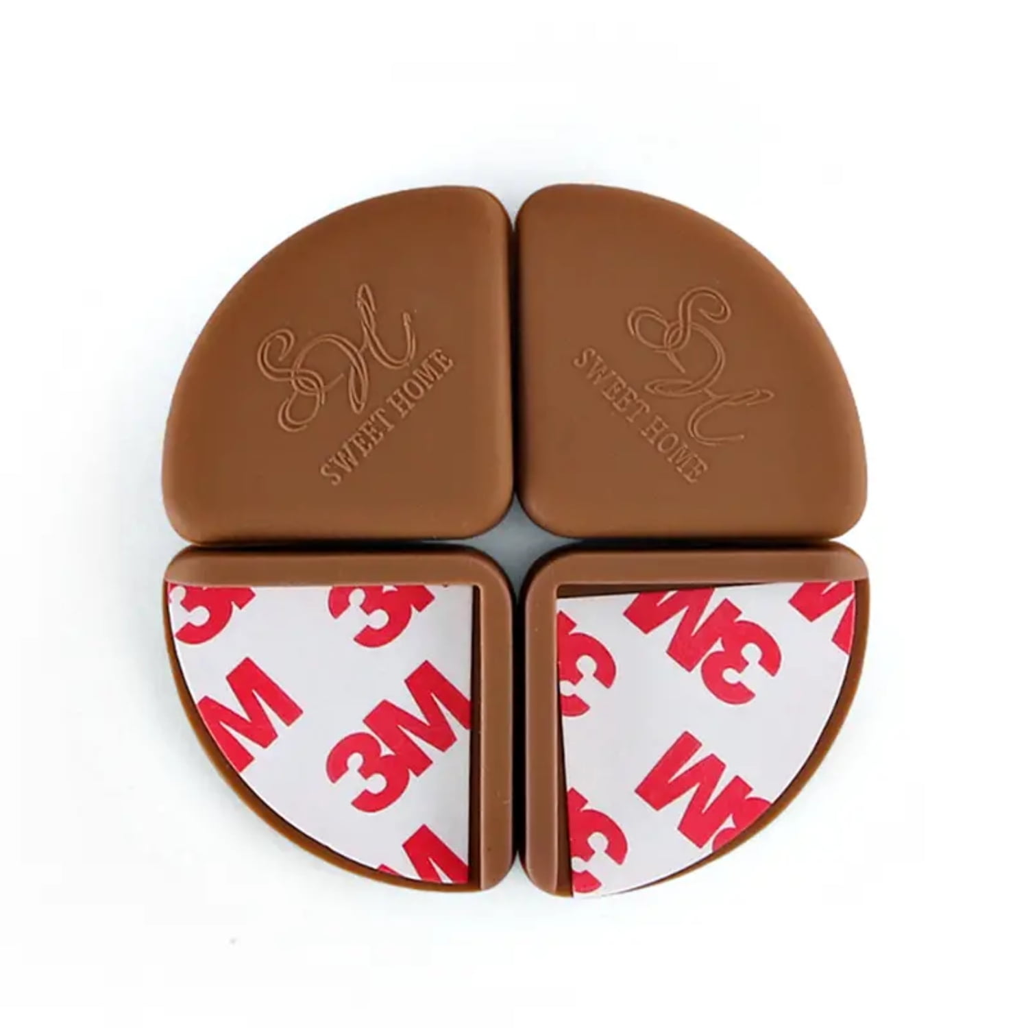 SLPJZLW Complete Set of 8 Enhanced Silicone Anti-Collision Desk Corner ...