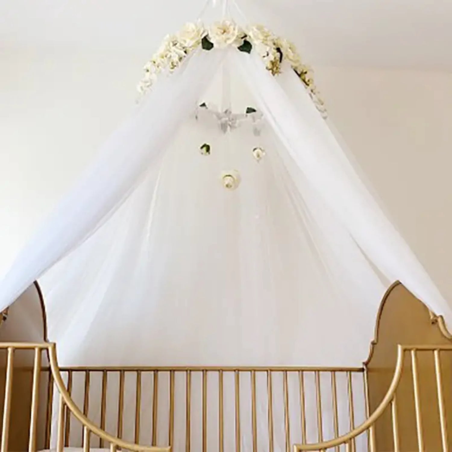SLPJZLW Princess Style Crib Mosquito Net Free Installation Crib ...