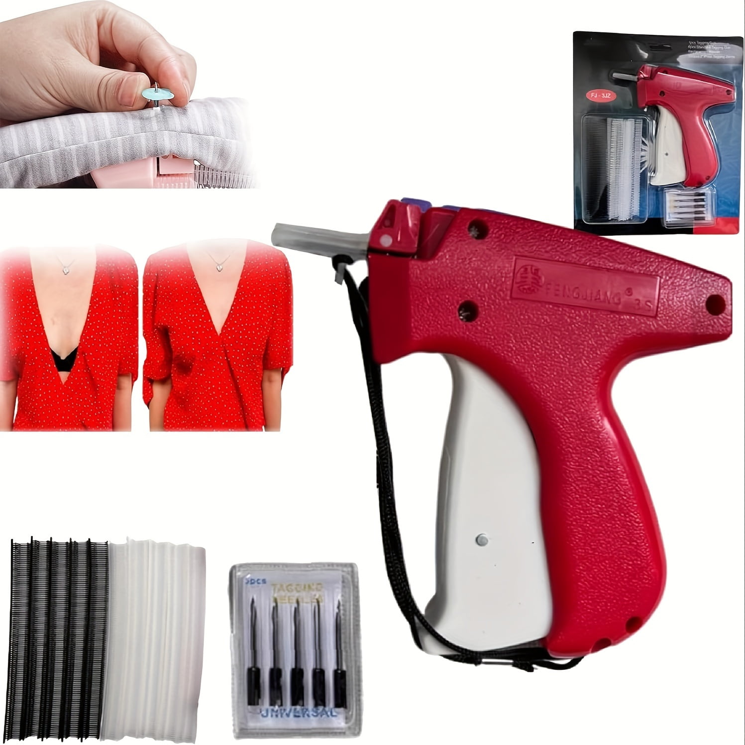SLPJZLW Quick Clothing Fixer Micro Stitch Gun for Clothes Mini Quick ...