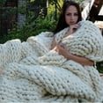 SLPUSH Chunky Wool Yarn Big Chunky Yarn Massive Yarn Extreme Arm ...