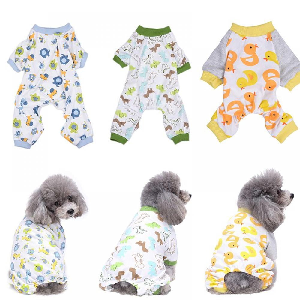 SLPUSH Dog Cotton Pajamas Sleepwear Small Dog Soft Clothes Pet Jumpsuit ...