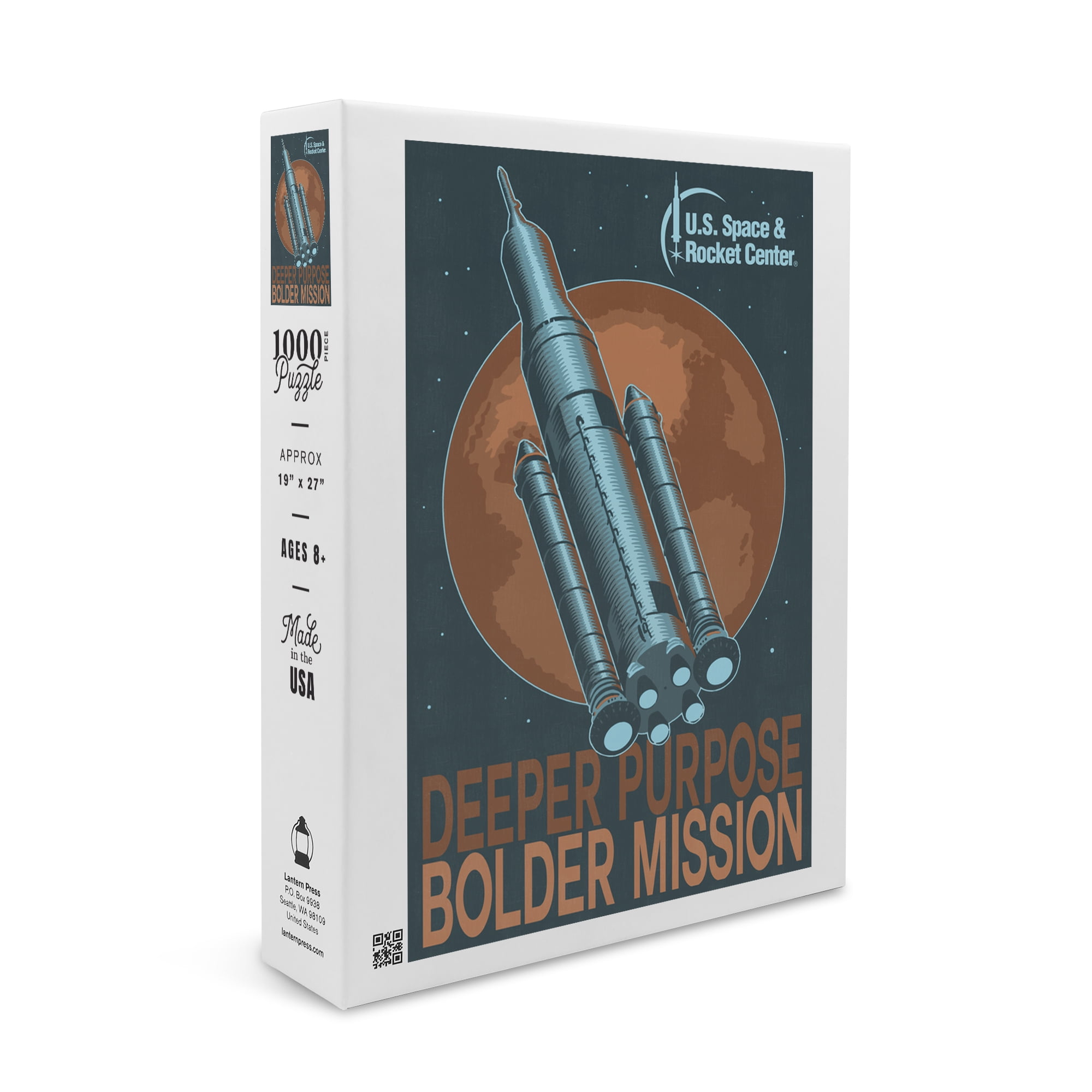 SLS Rocket and Mars (1000 Piece Puzzle, Size 19x27, Challenging Jigsaw ...