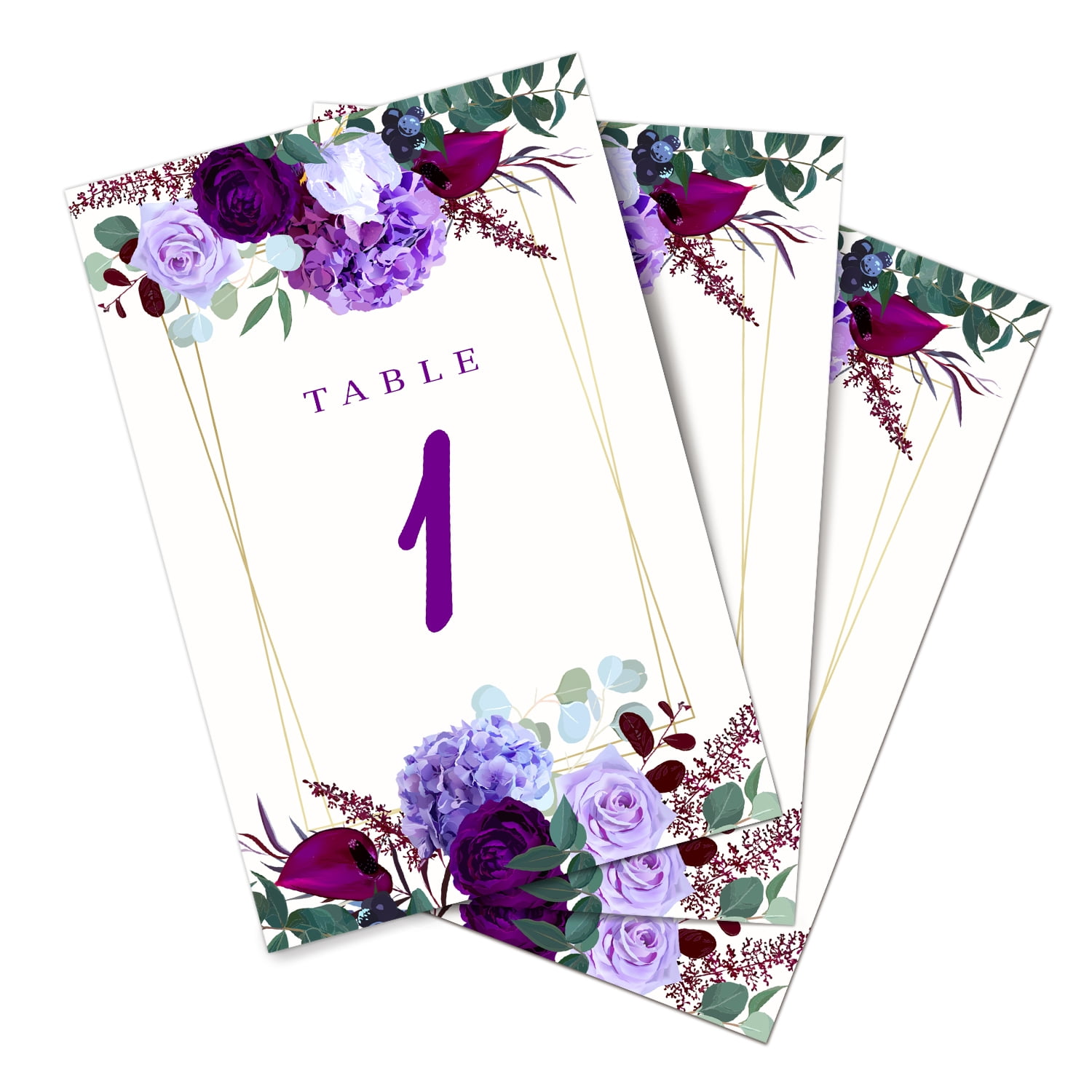 SLS Vision Table Number Cards for Wedding or Other Events. 4x6 Inches ...
