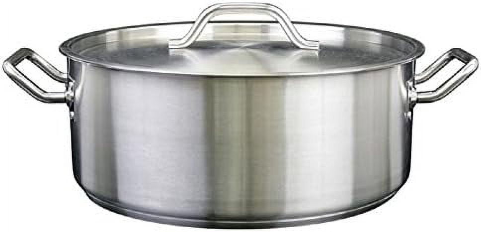 SLSBP015, 15 Quart Stainless Steel Brazier with Cover, Commercial ...