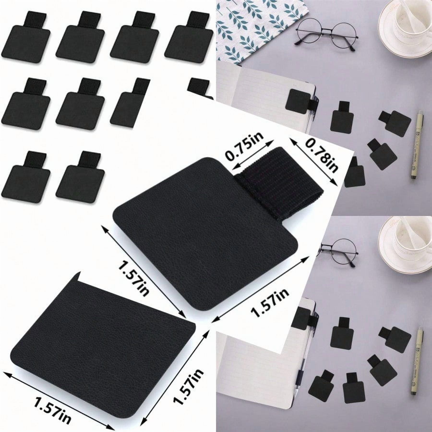 SLSON 12 Pack Notebook Pen Loop Holder Self-Adhesive Pen Holder Pencil ...
