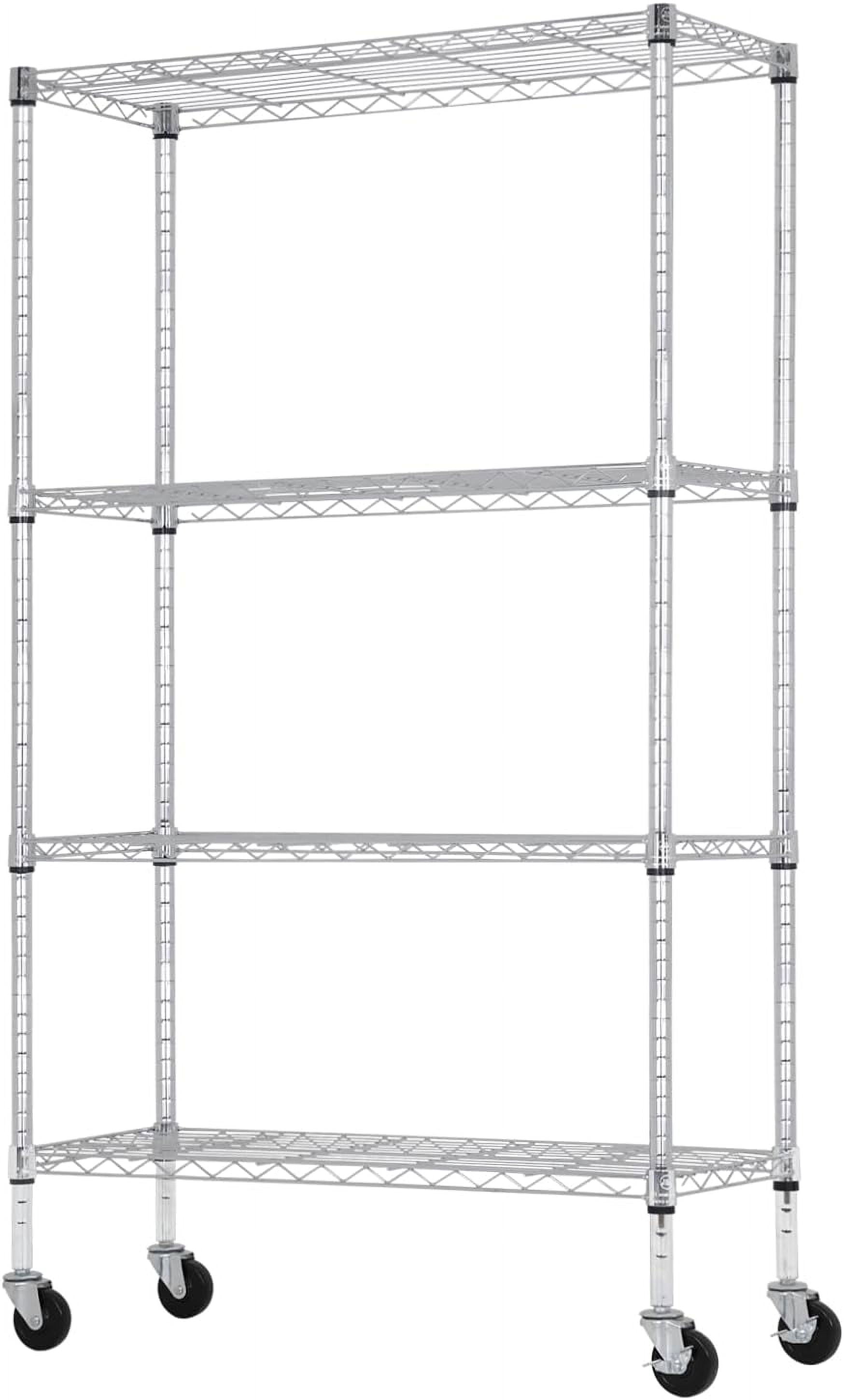 SLSRFD 4-Tier Adjustable Shelf Shelving Unit Shelves Shelf Heavy Duty ...