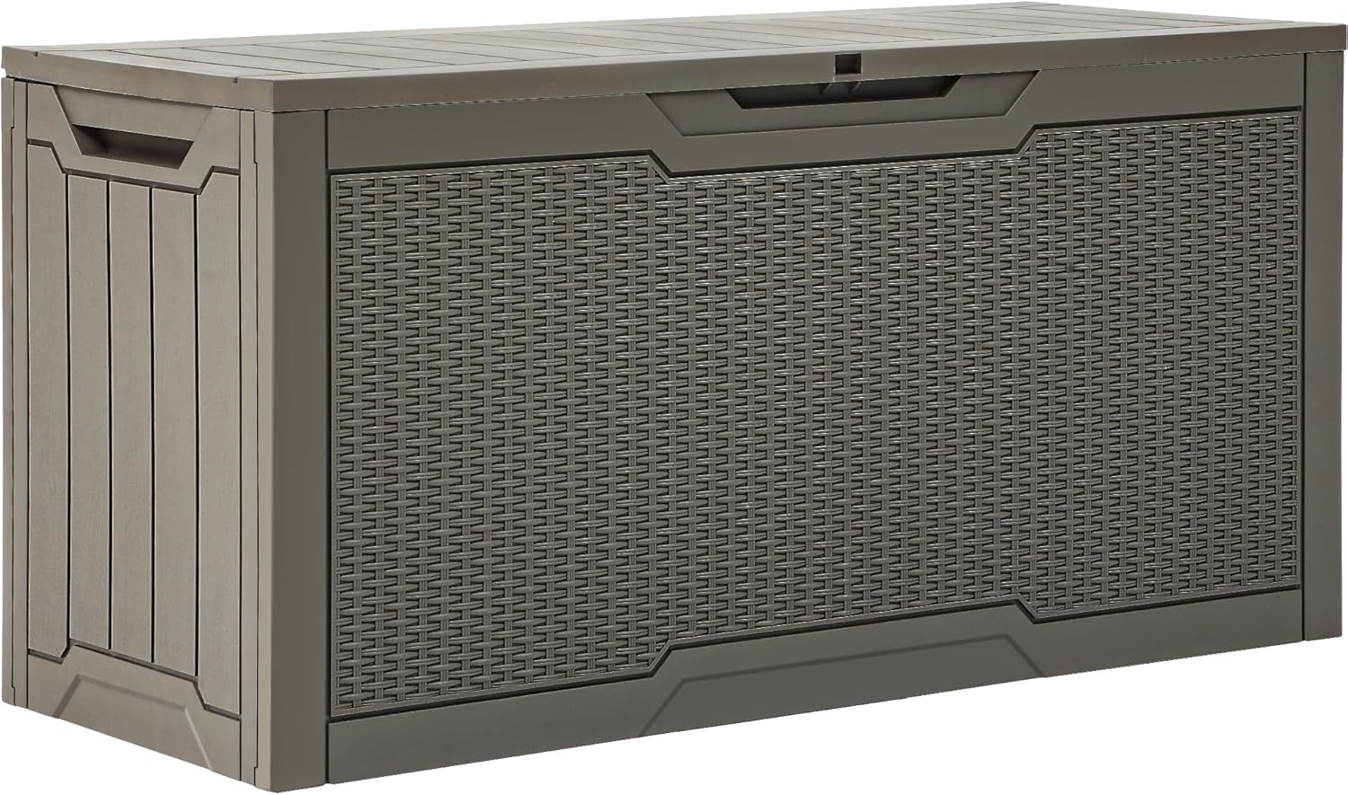 SLSRFD 80 Gallon Outdoor Storage Box, Large Water Resistant Resin Deck ...