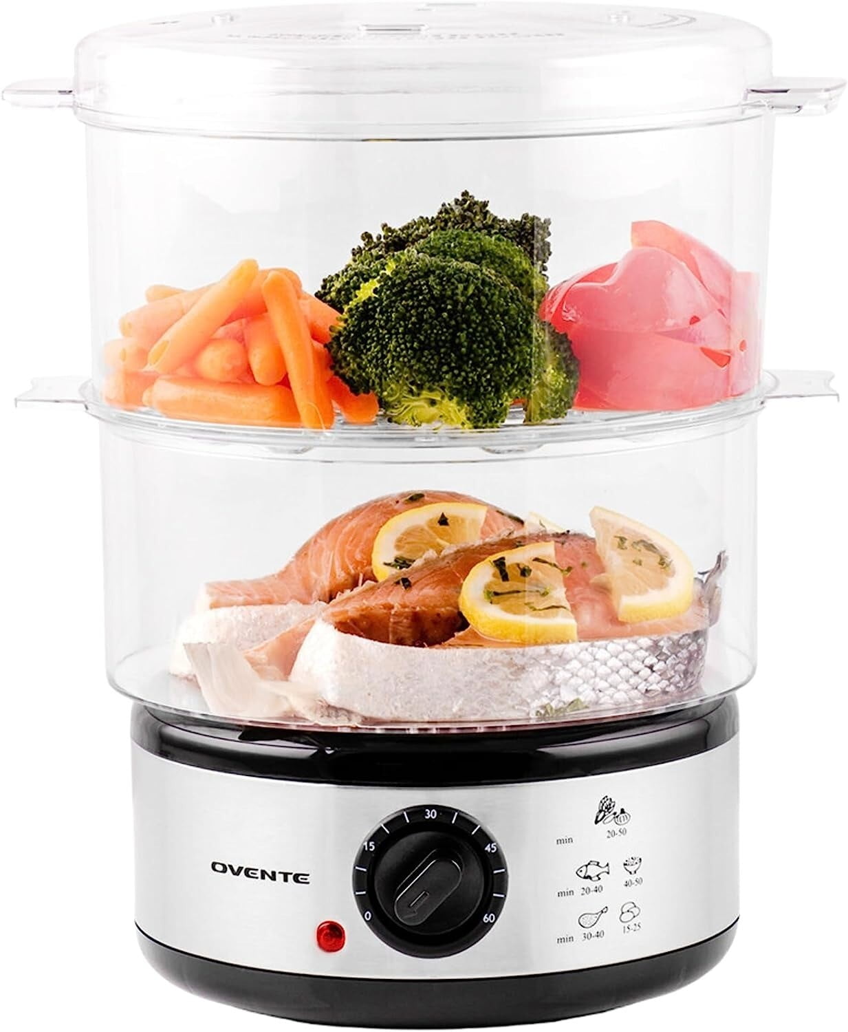 SLSRFD Food Steamer Cooker Electric Healthy Vegetable Steaming Pot ...