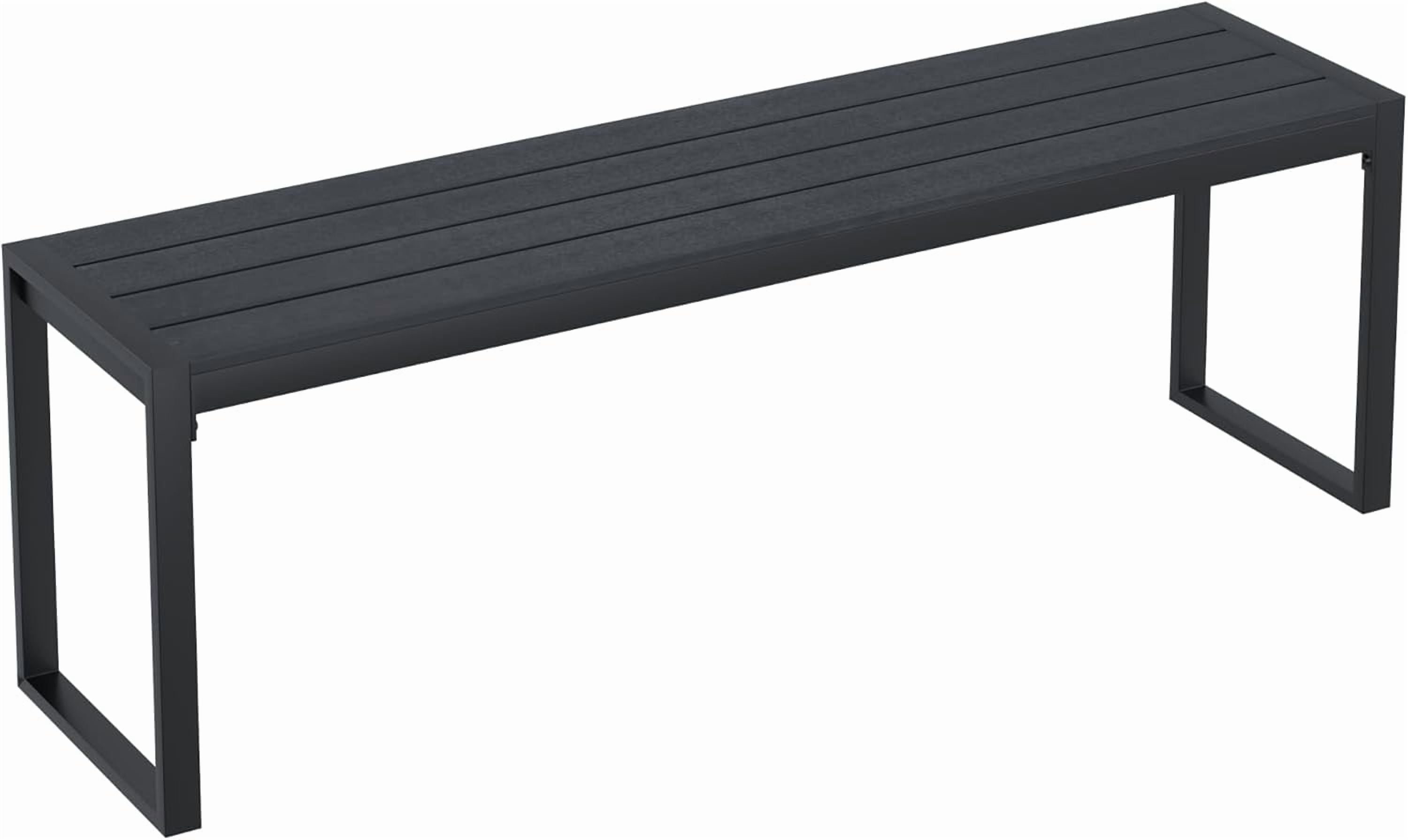 SLSRFD Outdoor Bench for Lawn Garden, Backless Patio Garden Bench ...