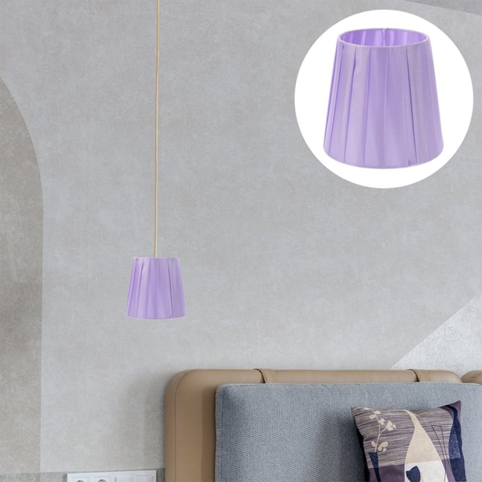 SLUOHZXI 4.3" Top x 5.9" Bottom x 5.5" High Slant Lamp Shade ...