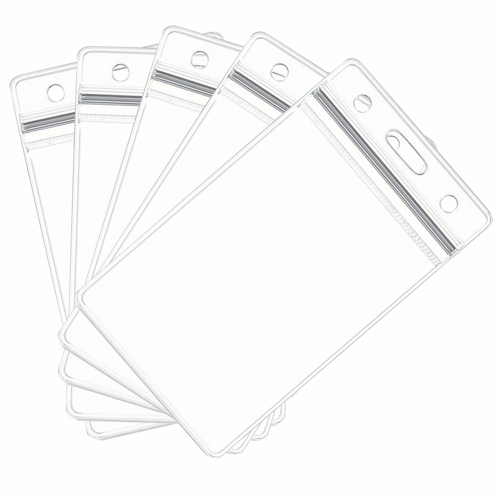 SLUOHZXI 5/10/20 Pack Extra Thick ID Card Name Badge Holder Heavy Duty ...