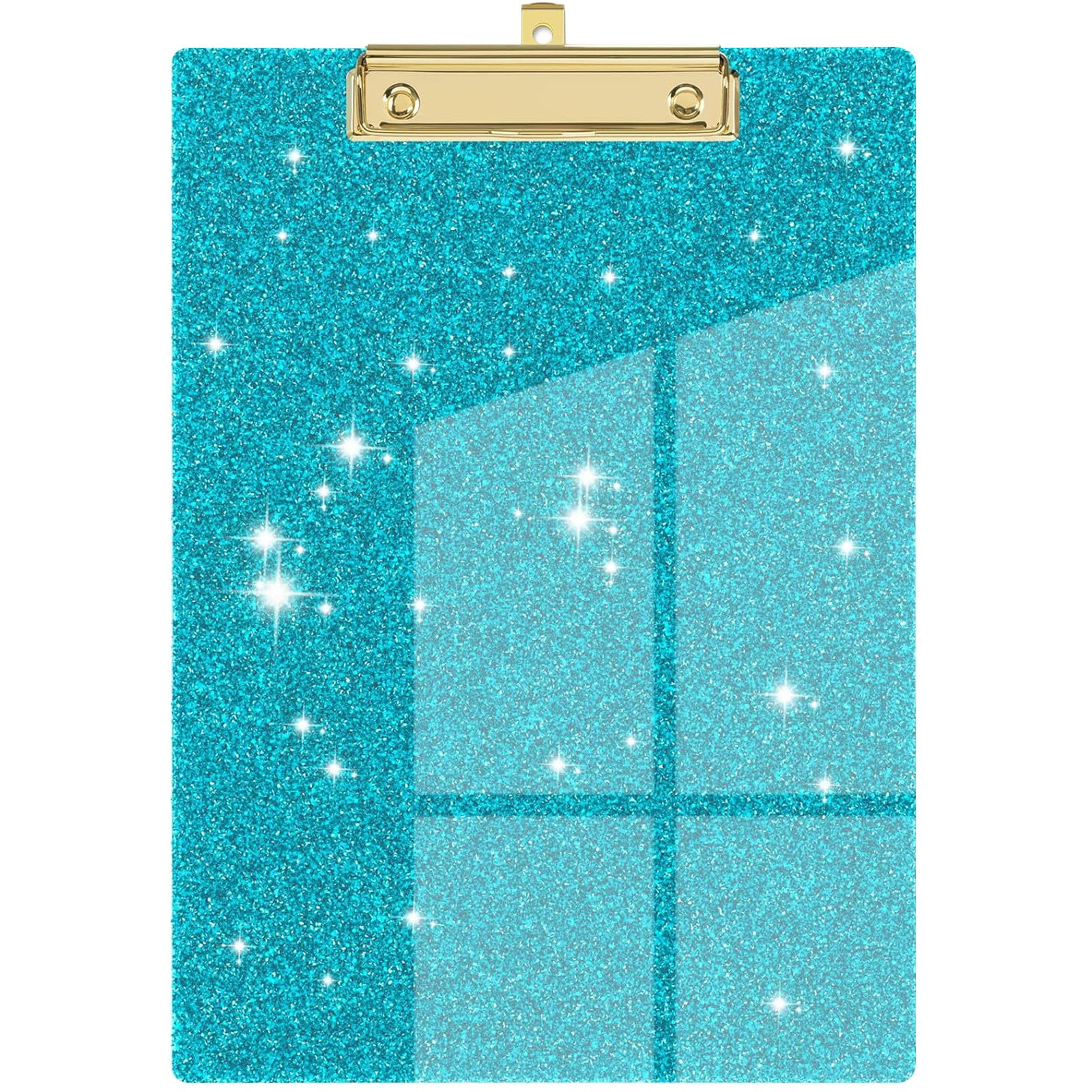 SLUOHZXI Acrylic Clipboards, Fashion Glitter Clip Board with Low ...