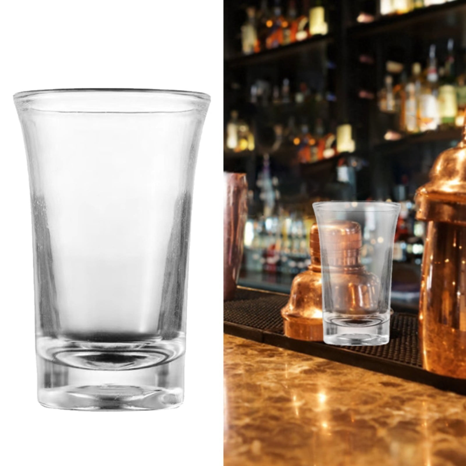 SLUOHZXI Base Shot Glasses Set,Colorful Shot Bulk, Clear Shot Glass ...