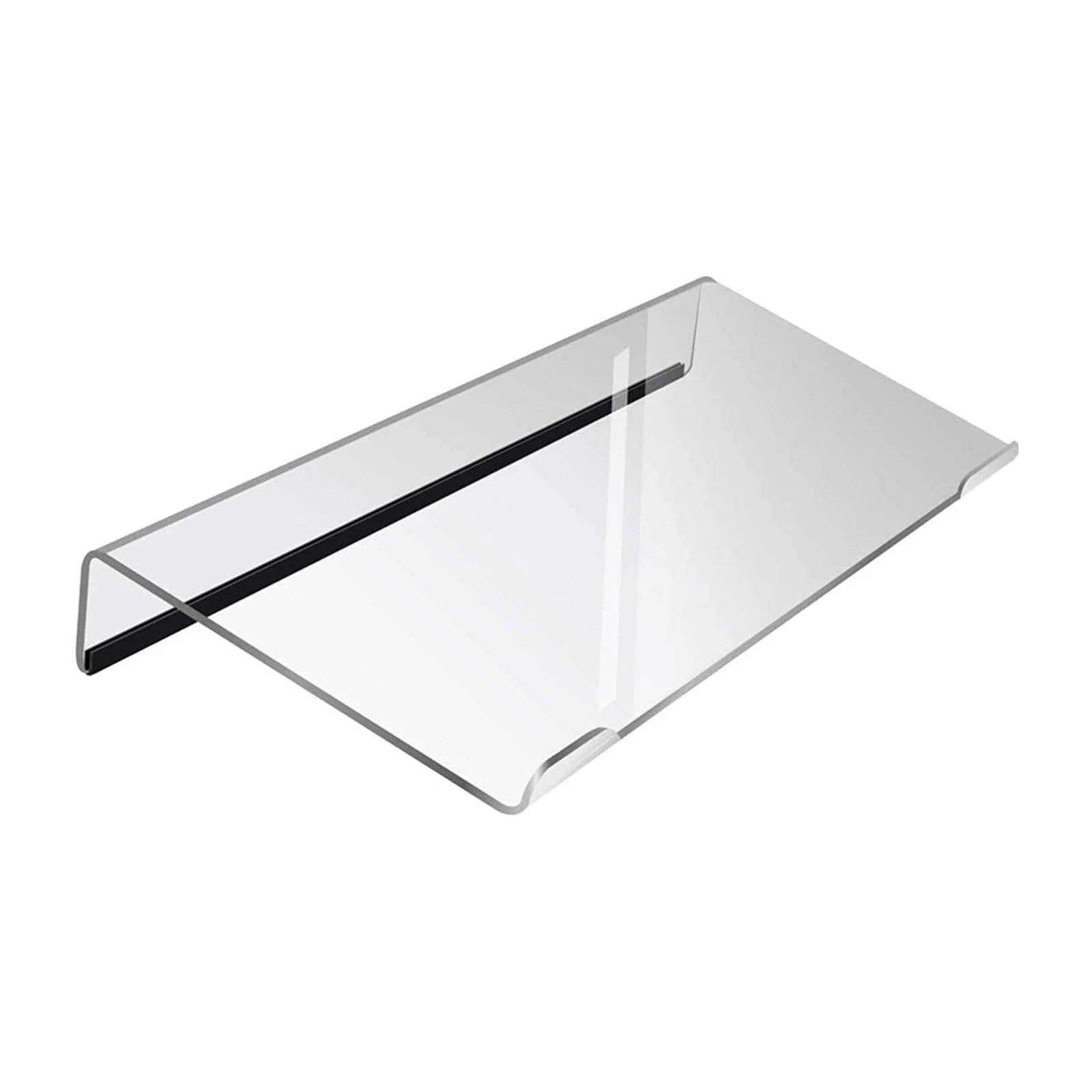 SLUOHZXI Clear Acrylic Tilted Computer Keyboard Holder for Easy ...