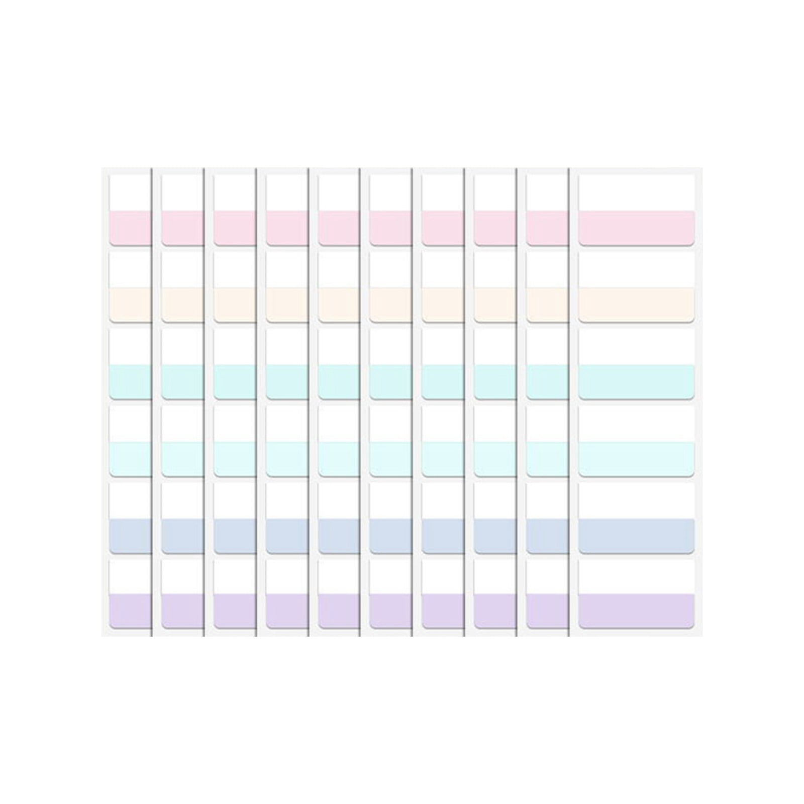 SLUOHZXI Colorful Transparent Index Tabs & Highlight Sticker Bookmarks ...