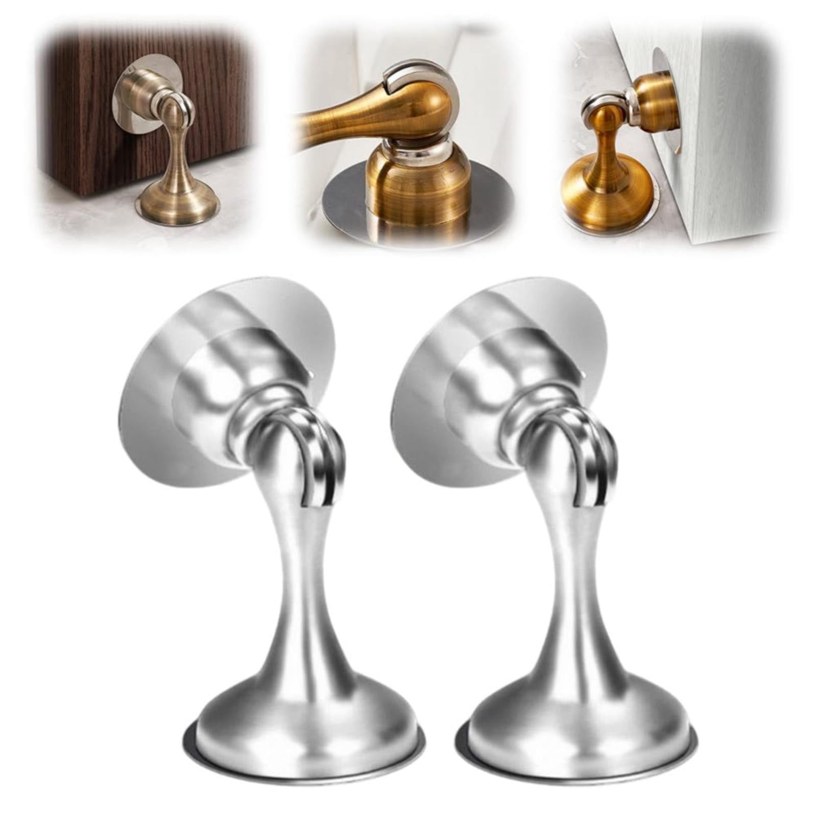 SLUOHZXI Door Stoppers Magnetic Door Catch - 2 Pack Stainless Steel ...