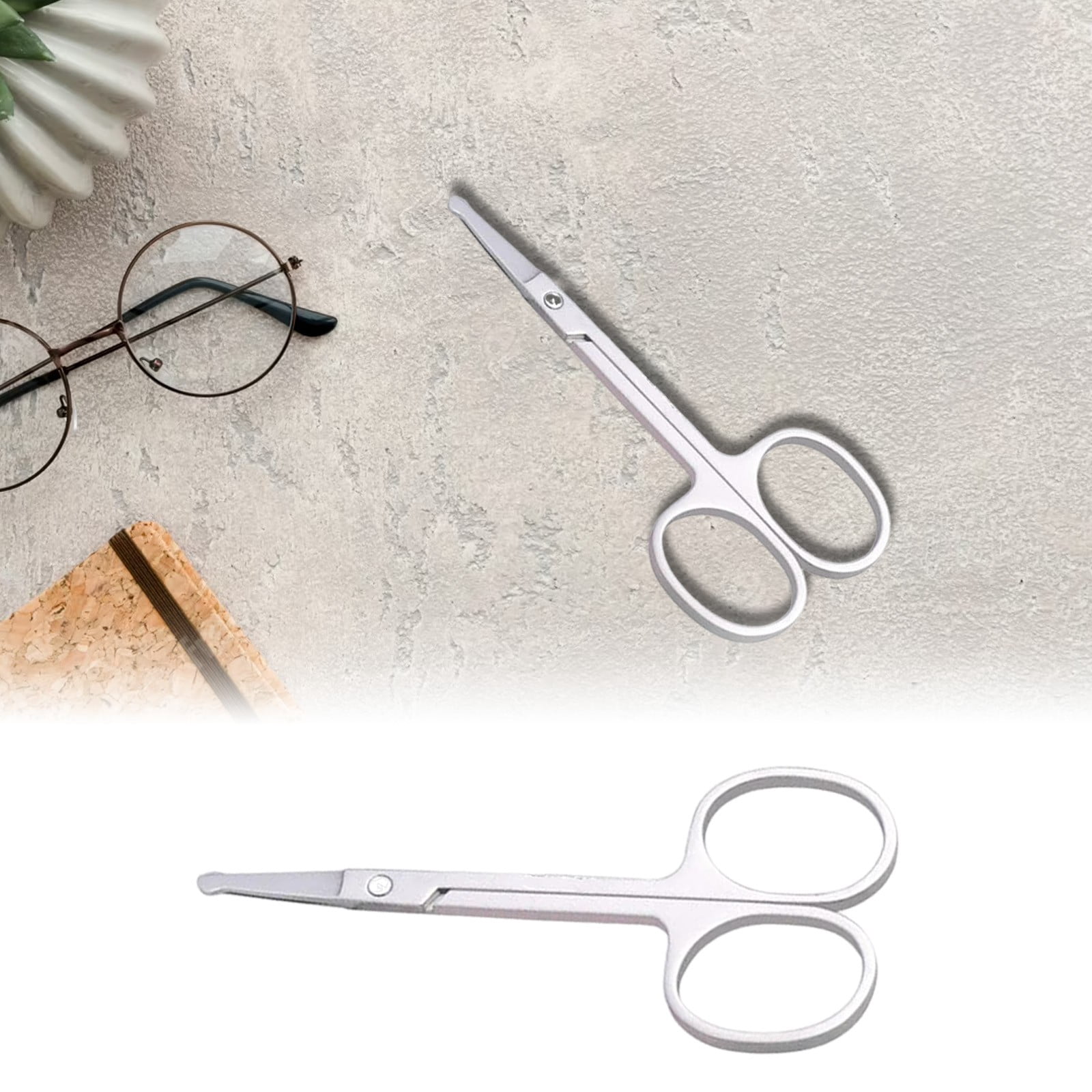 SLUOHZXI Facial Hair Small Grooming Scissors For Men Women - Eyebrow ...