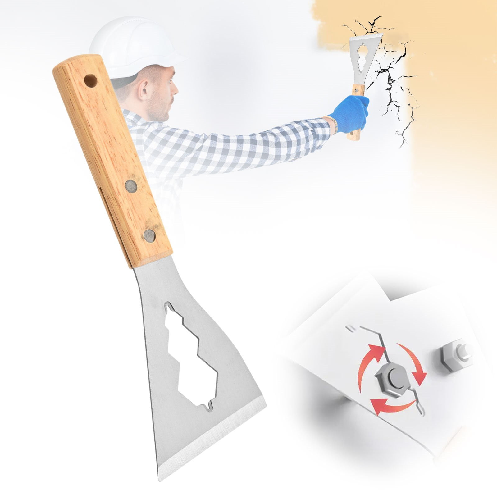 SLUOHZXI Paint Scraper,Painters Tool, Paint Scrapers for Wood, Painters ...