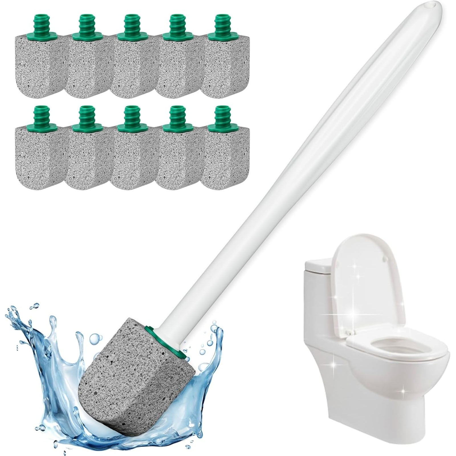 SLUOHZXI Pumice Stone Toilet Cleaner with Long Handle,Pumice Toilet ...