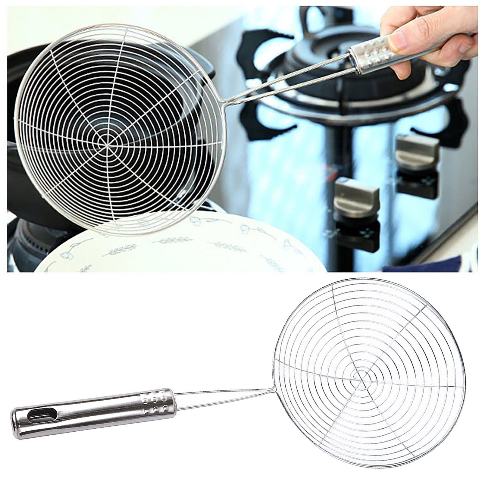 SLUOHZXI Spider Strainer,Asian Strainer Ladle Stainless Steel Wire ...