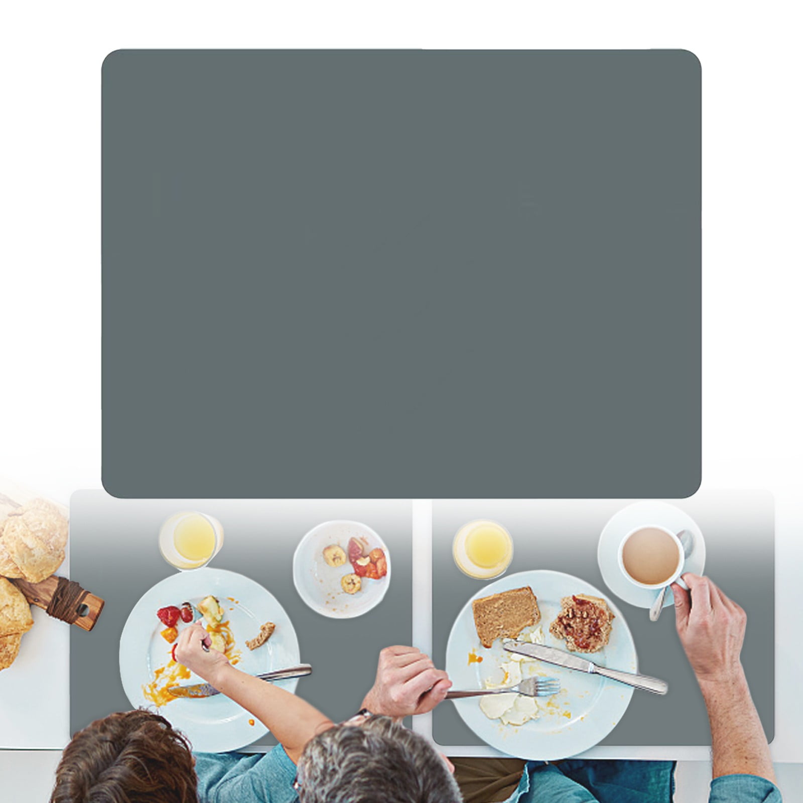 SLUOHZXI Thick Silicone Counter Mat 15.75"by11.8", Heat Resistant Mat ...
