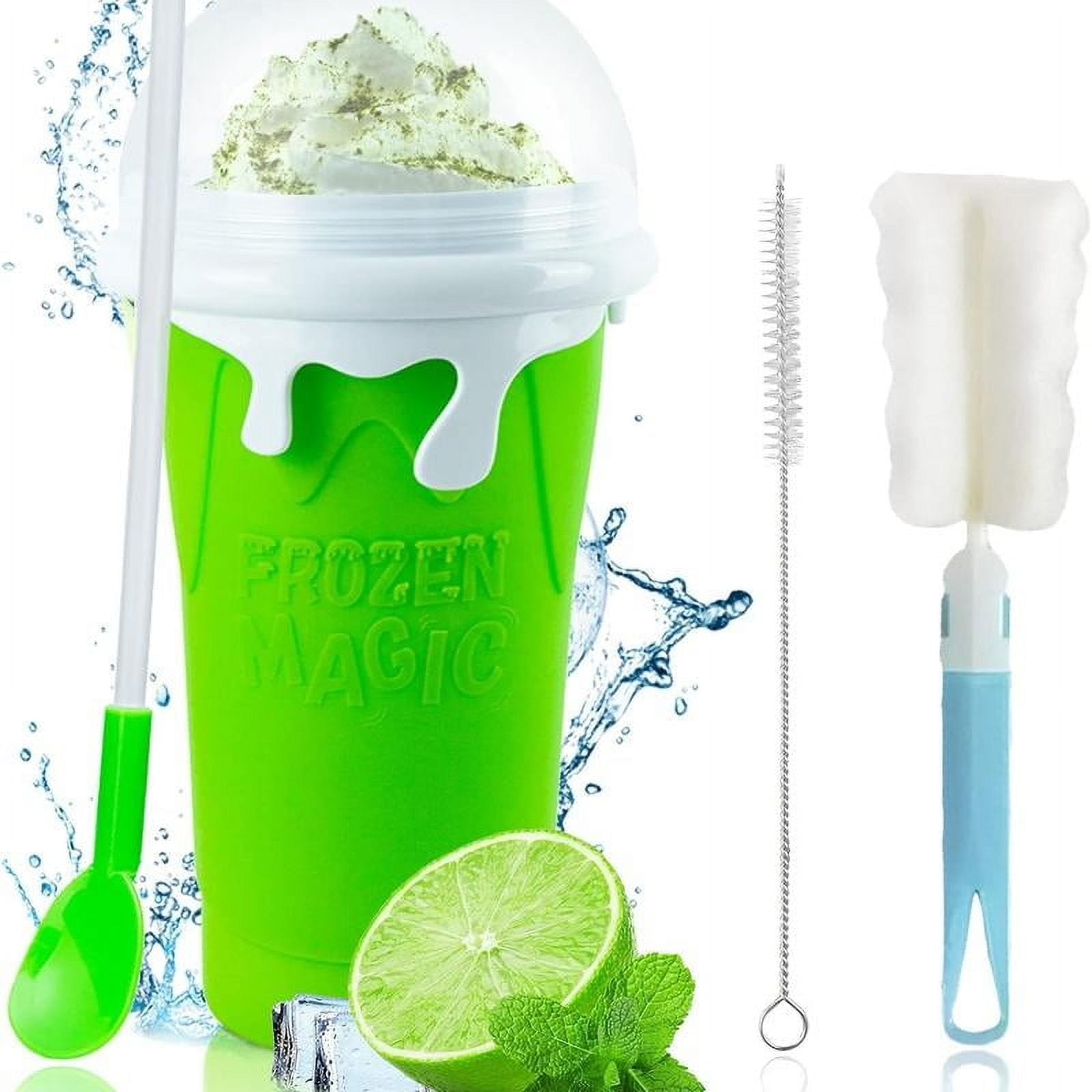 SLUSHY CUPS -SLUSHIE MAKER FOR ANY DRINK COMES WITH SPOON, LID ...