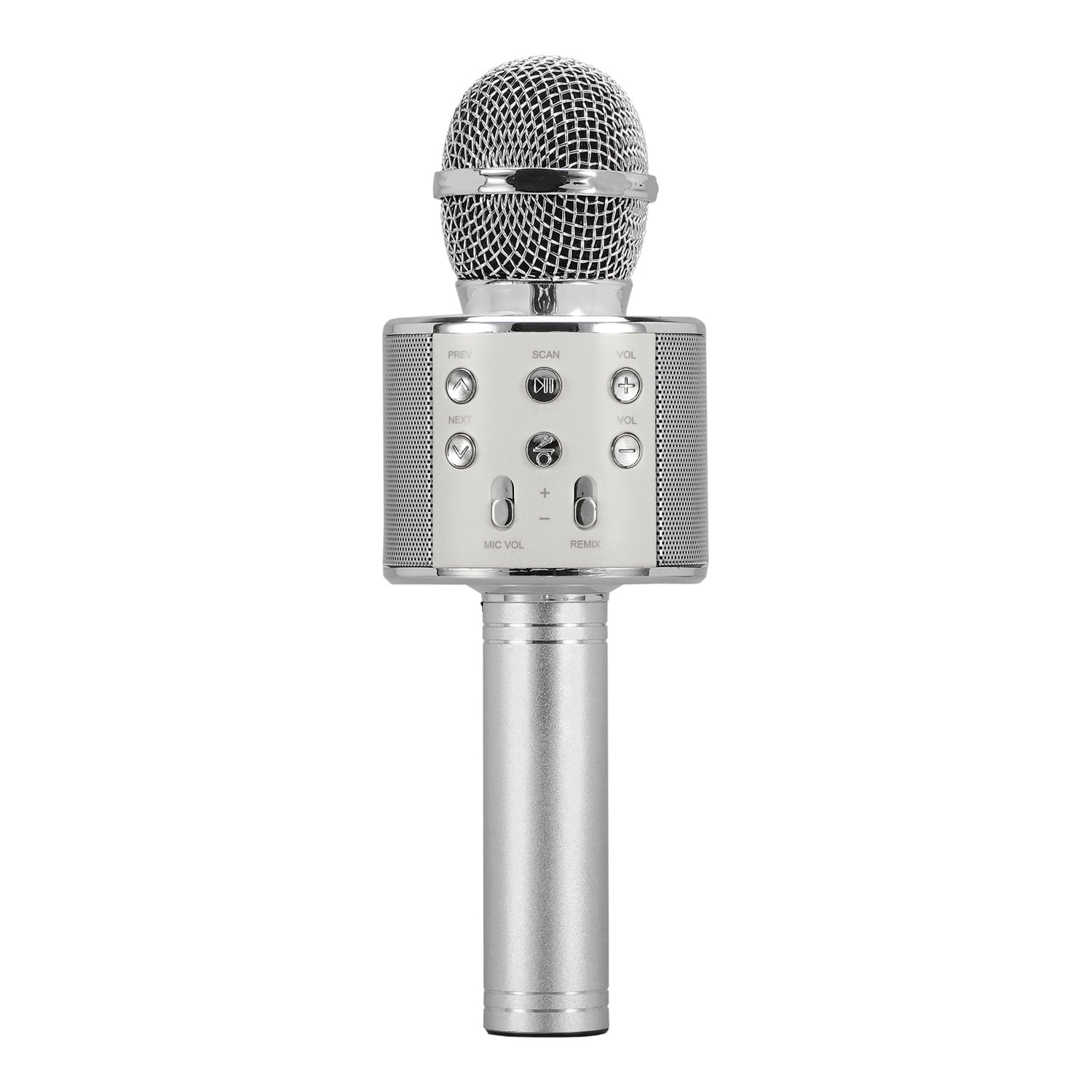 Supersonic Microphone With Built-in Hi-fi Speaker (silver) - Walmart.com
