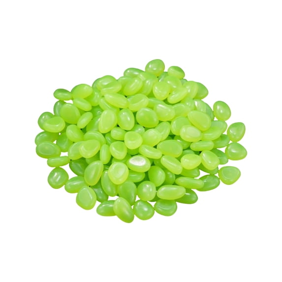 SLYNSHome 150 Pcs Luminous Glowing Rocks, Mint Green Glow Stones for ...
