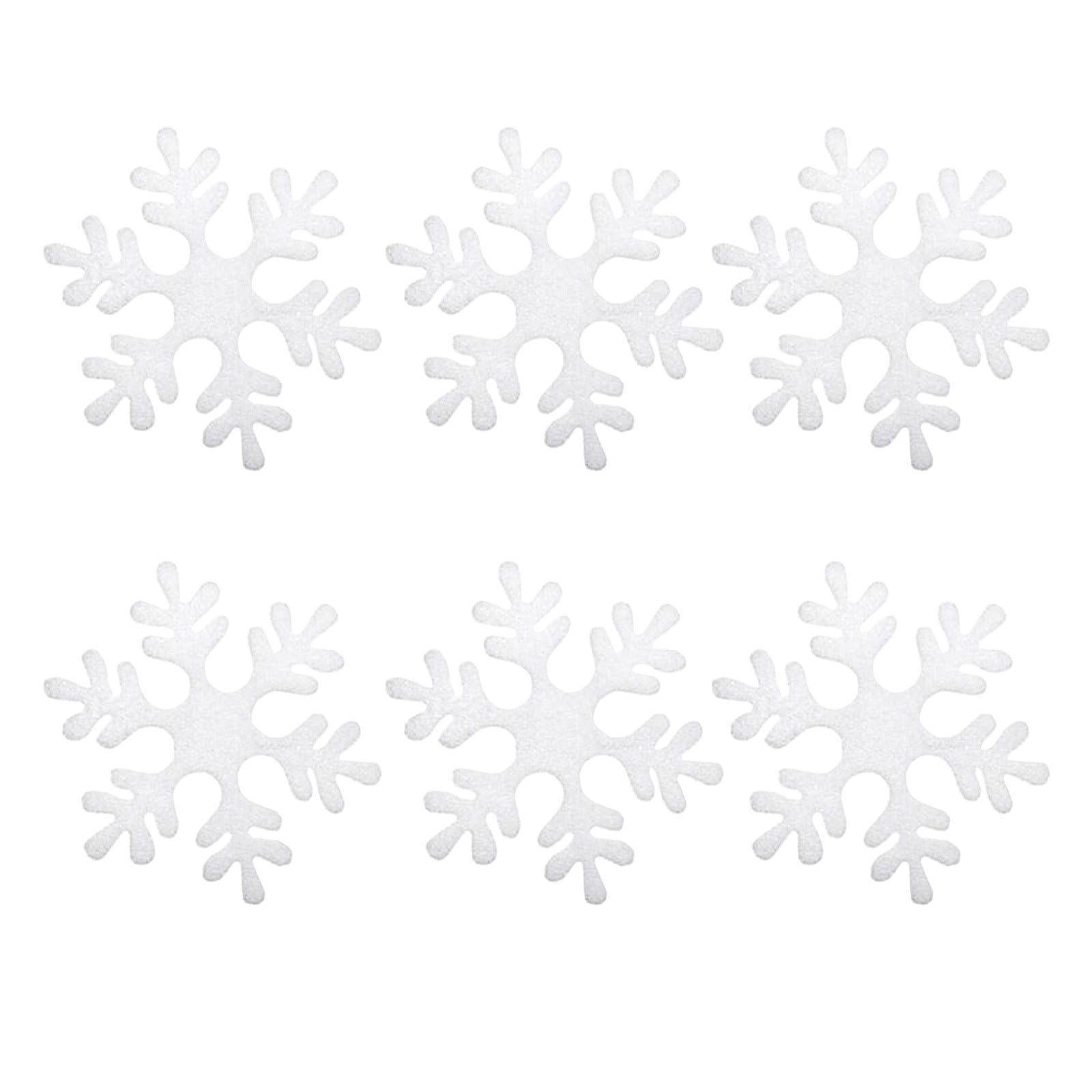 SLYNSHome 6Pcs Snowflakes-Christmas Tree Decorations Foam Snowflake ...