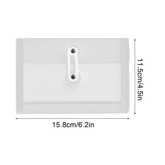 SLYNSHome A6 Transparent File Folders for Documents,Plastic Reusable ...