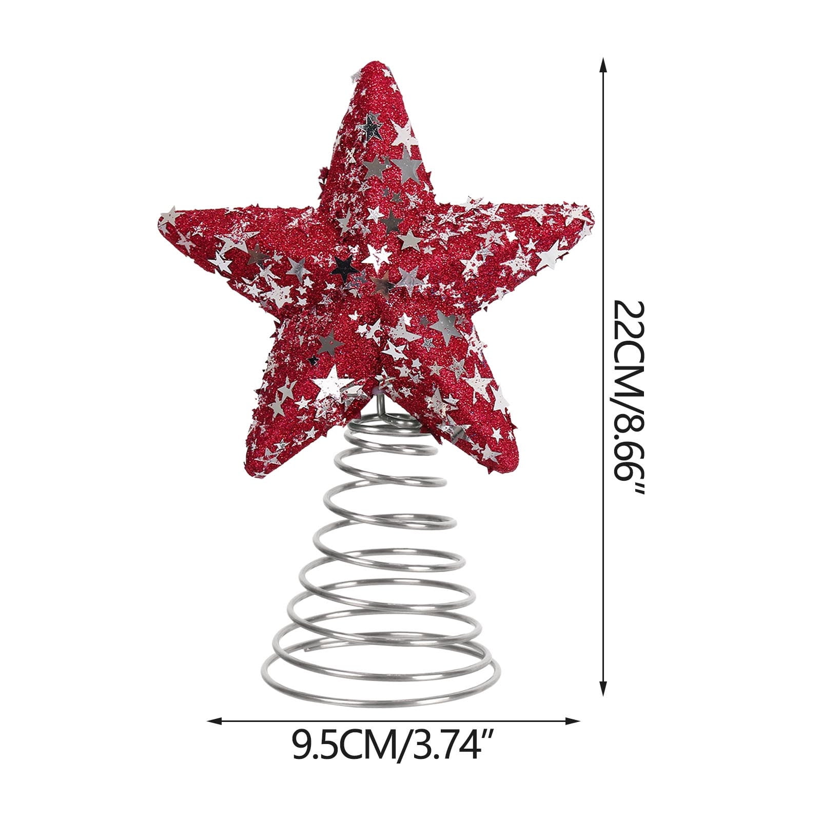 SLYNSHome American Flag Star Tree Topper 4th of July Memorial Day Tree ...
