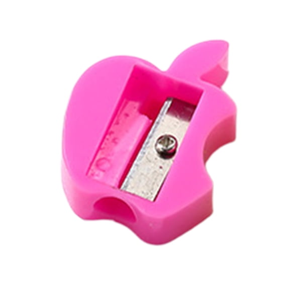 SLYNSHome Apple Shaped Manual Pencil Sharpener, Pink Portable Pencil ...
