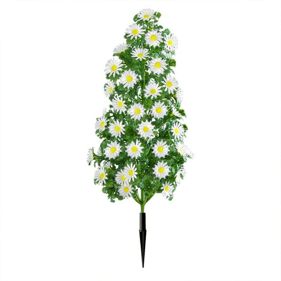 SLYNSHome Artificial Daisy Planting Tree Plants with Spike,Fake Daisy ...