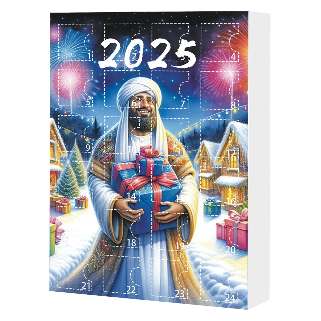 SLYNSHome Christmas Advent Calendar Cute Jesus Figures Christmas ...