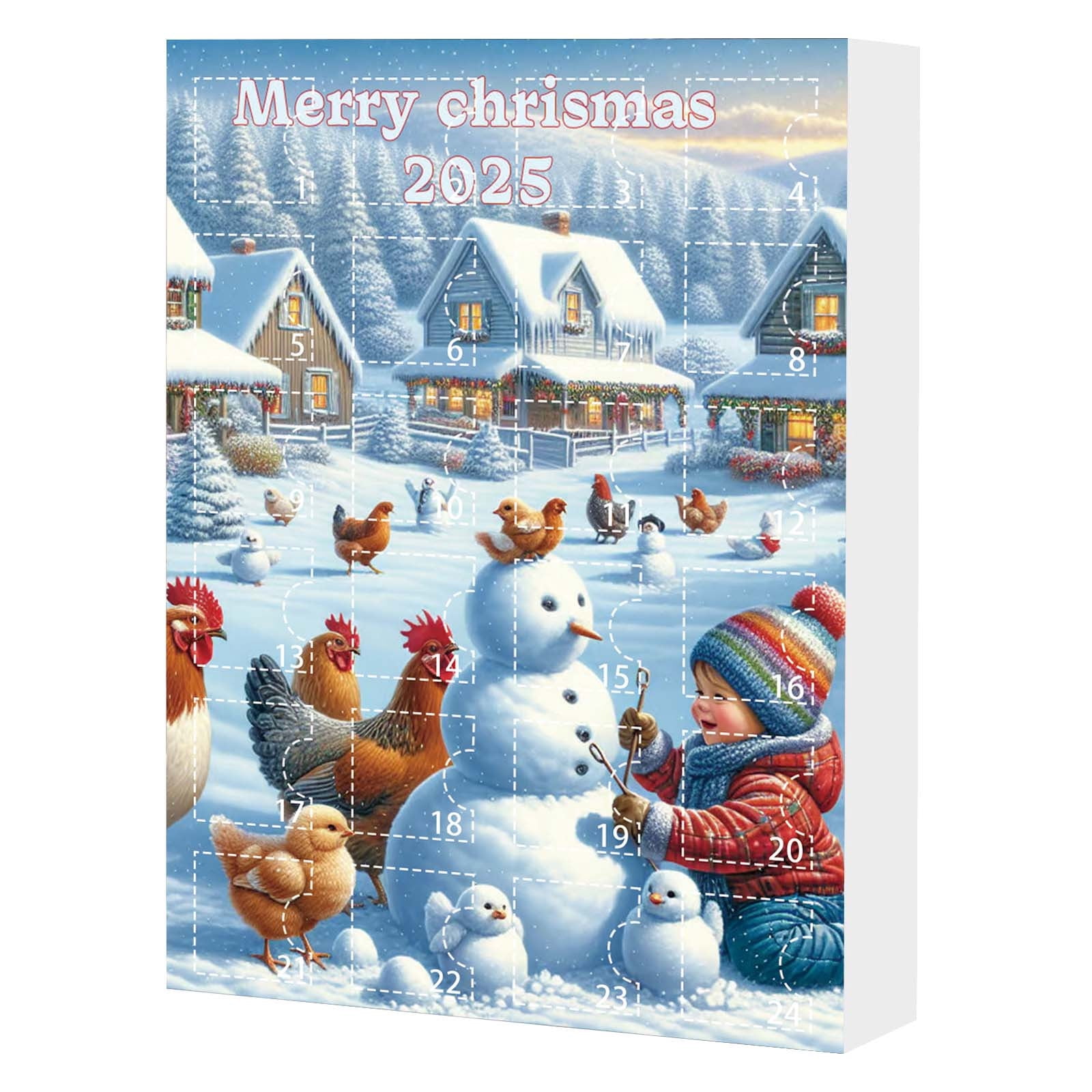 SLYNSHome Christmas Gifts Advent Calendar,Cute Chick Figurines 24 Days ...