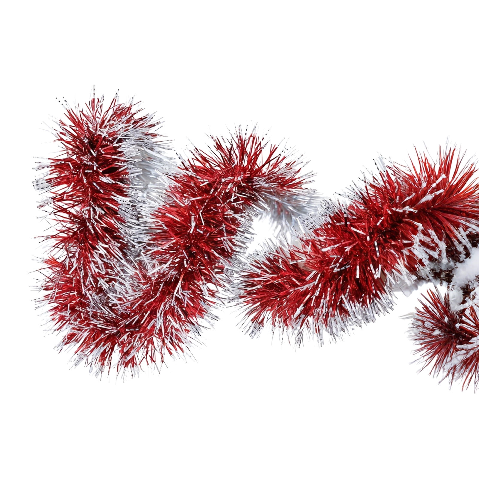 SLYNSHome Christmas Tinsel Garland 78.7 inch Glitter Xmas Tree Metallic ...